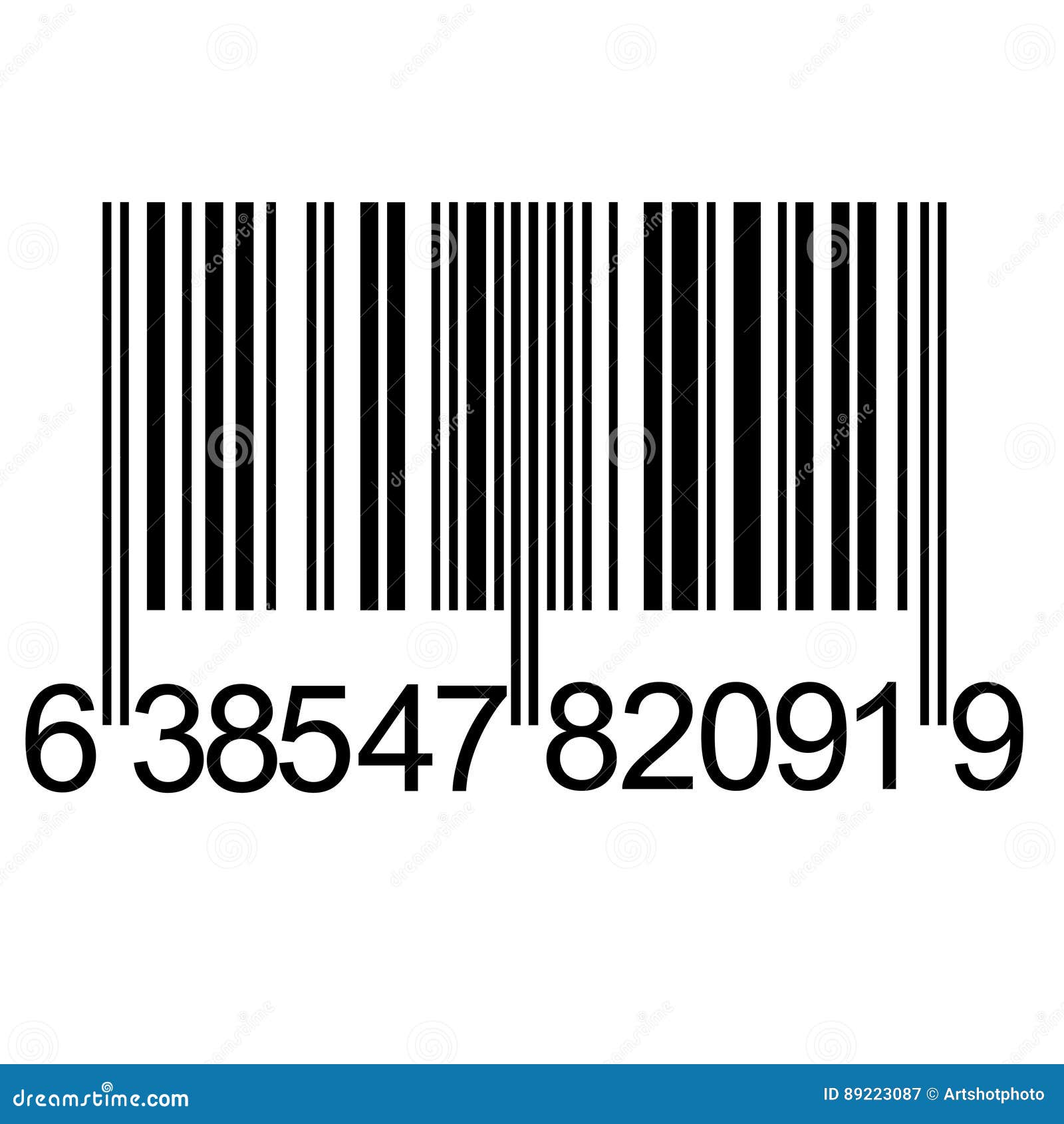 Bar code stock vector. Illustration of stripped, inscribed - 89223087