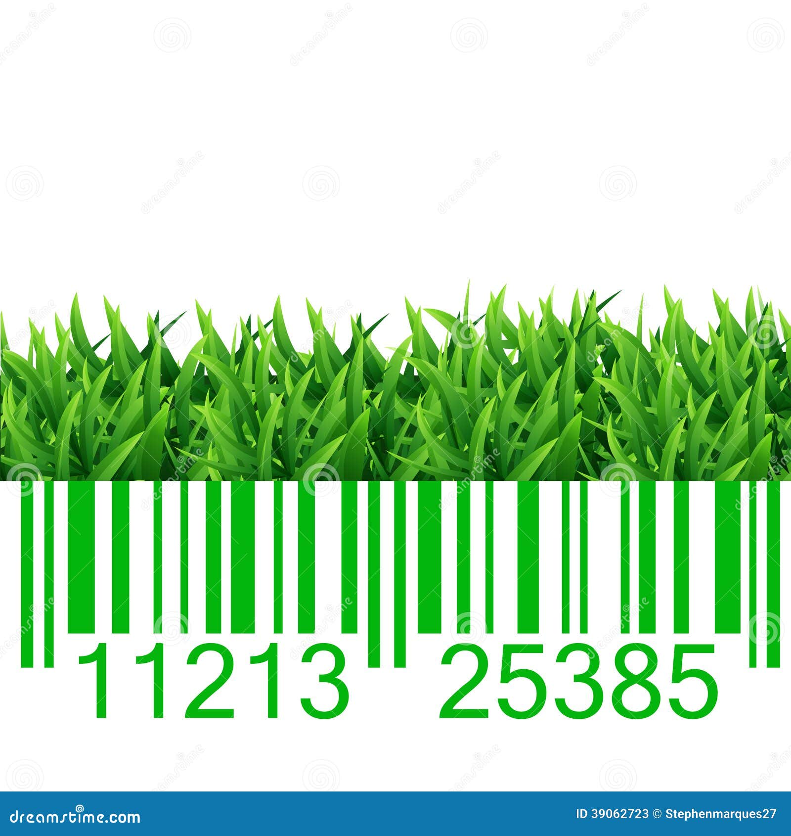 Bar Code Grass Illustration Stock Vector - Illustration of market ...