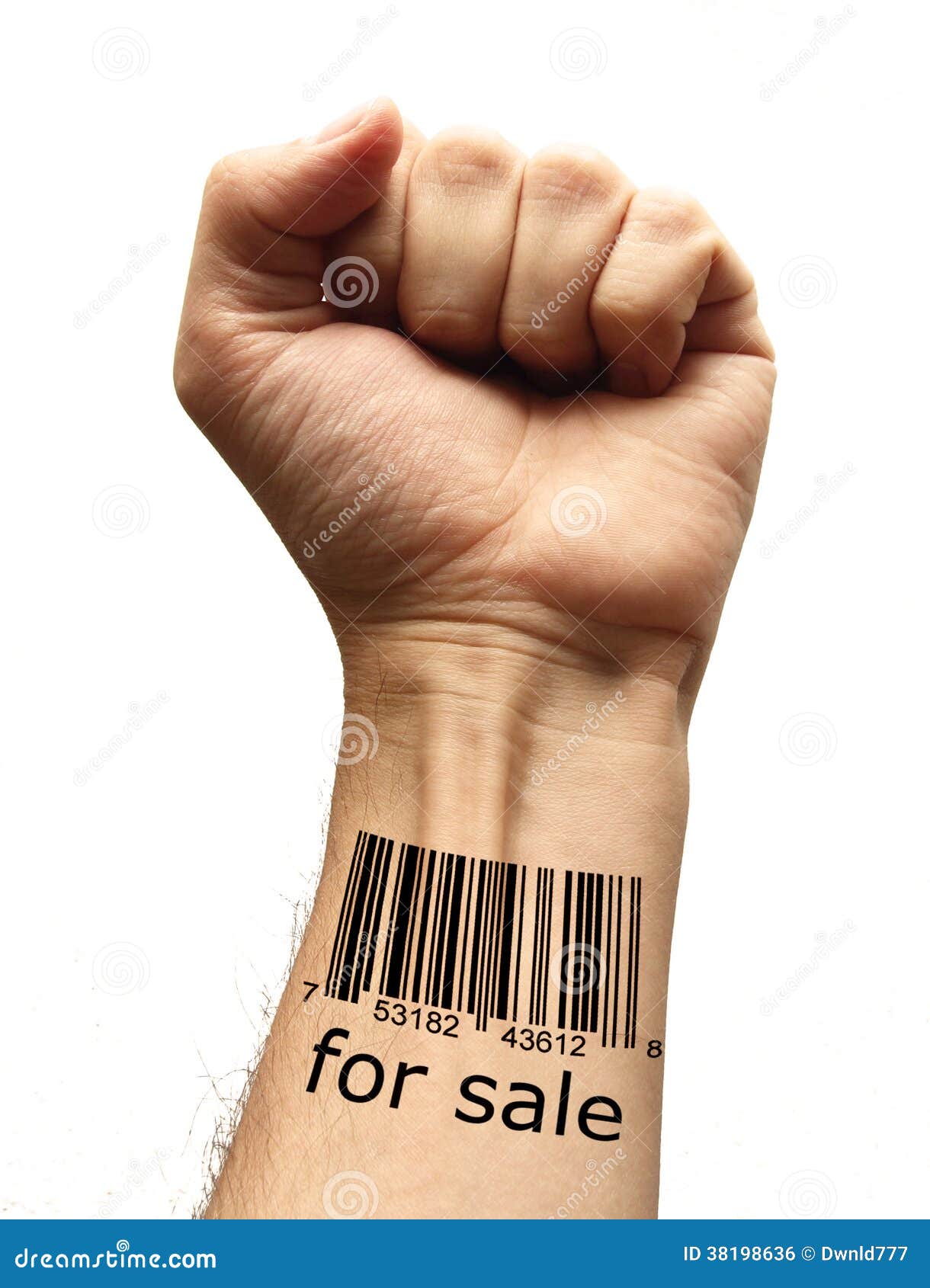 Bar code on hand stock photo. Image of concept, code - 38198636