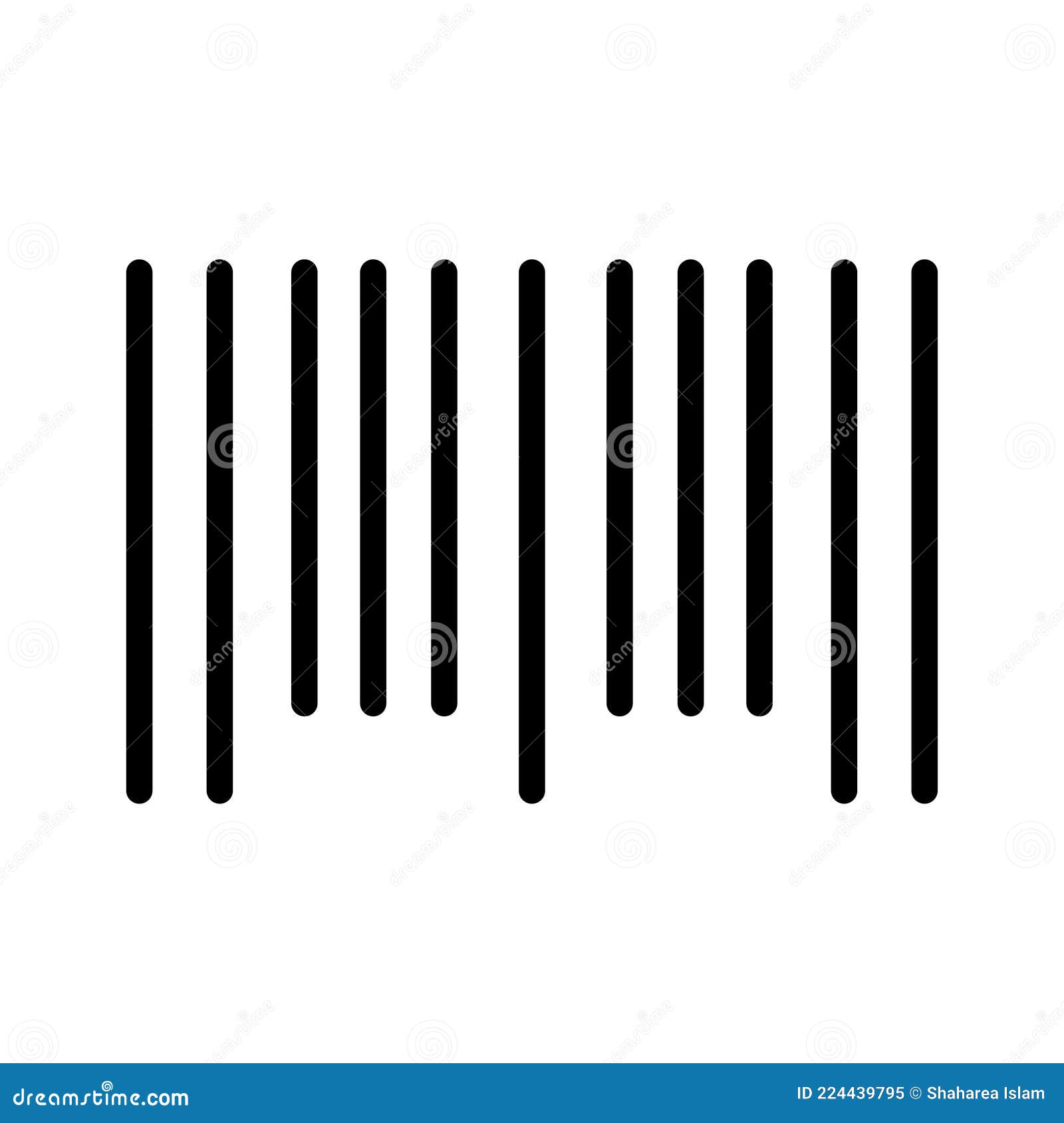 Bar code icon stock vector. Illustration of barcode - 224439795
