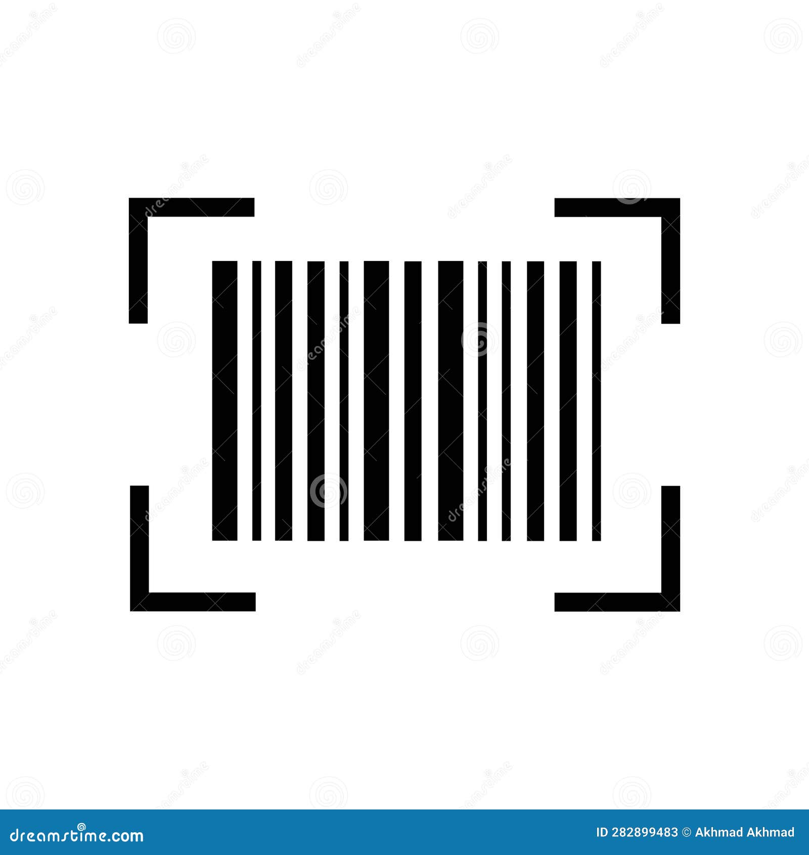 Bar code Icon stock vector. Illustration of isolated - 282899483