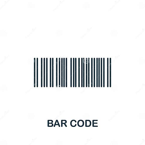 Bar Code Icon. Line Simple Line Online Store Icon for Templates, Web ...