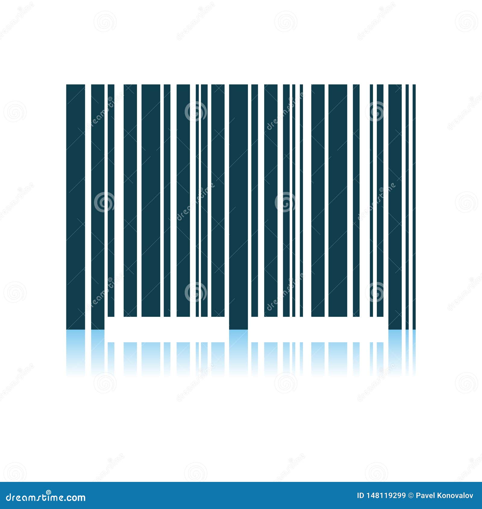 Bar Code Icon stock vector. Illustration of label, service - 148119299