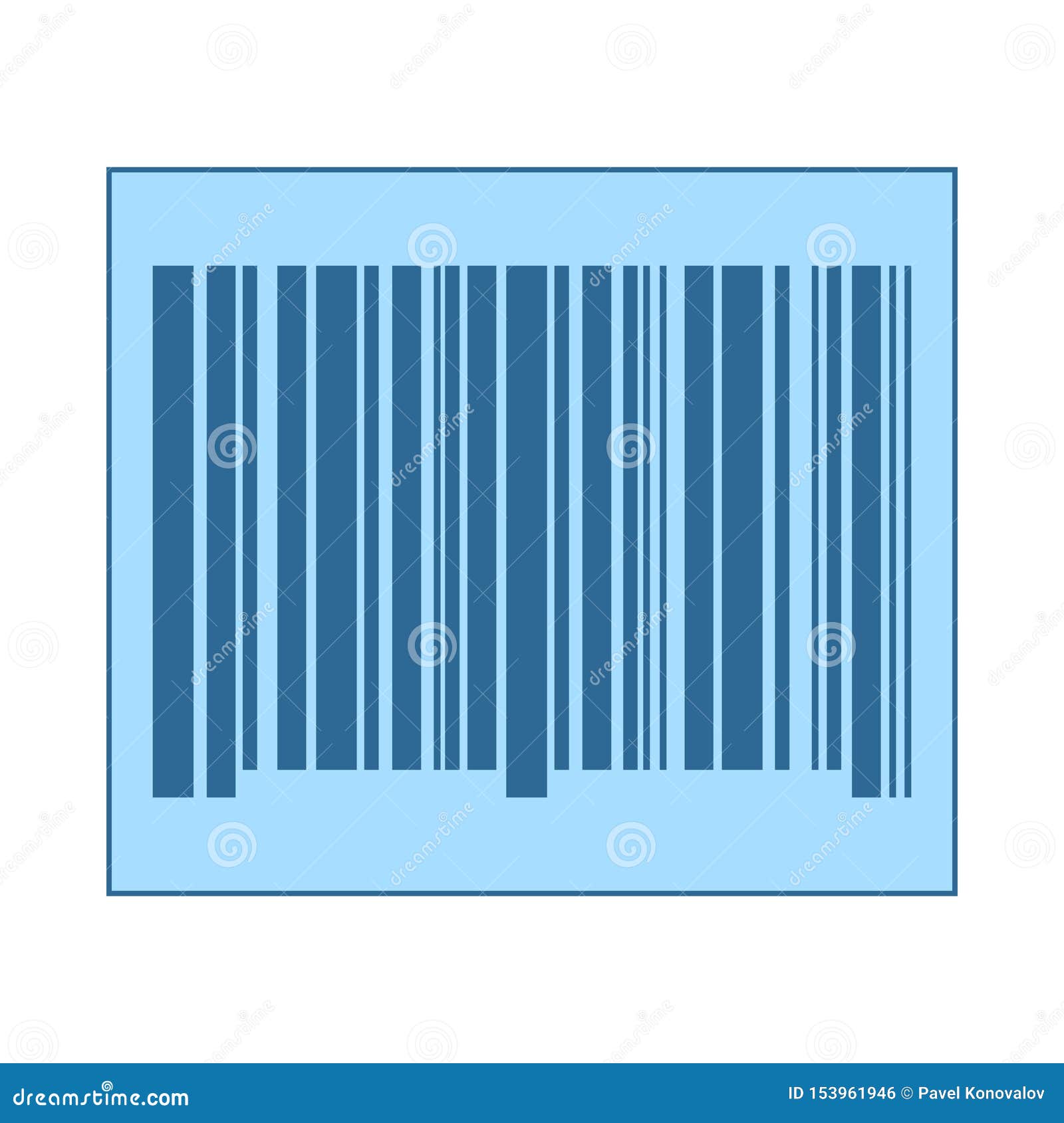 Bar Code Icon stock vector. Illustration of label, sign - 153961946