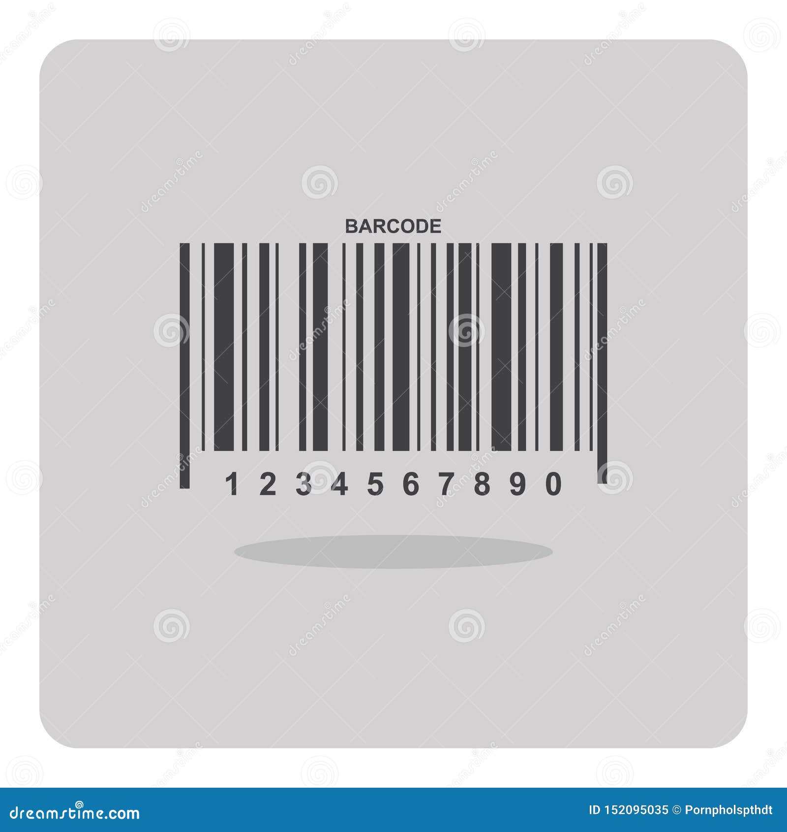Bar code icon. stock vector. Illustration of graphic - 152095035