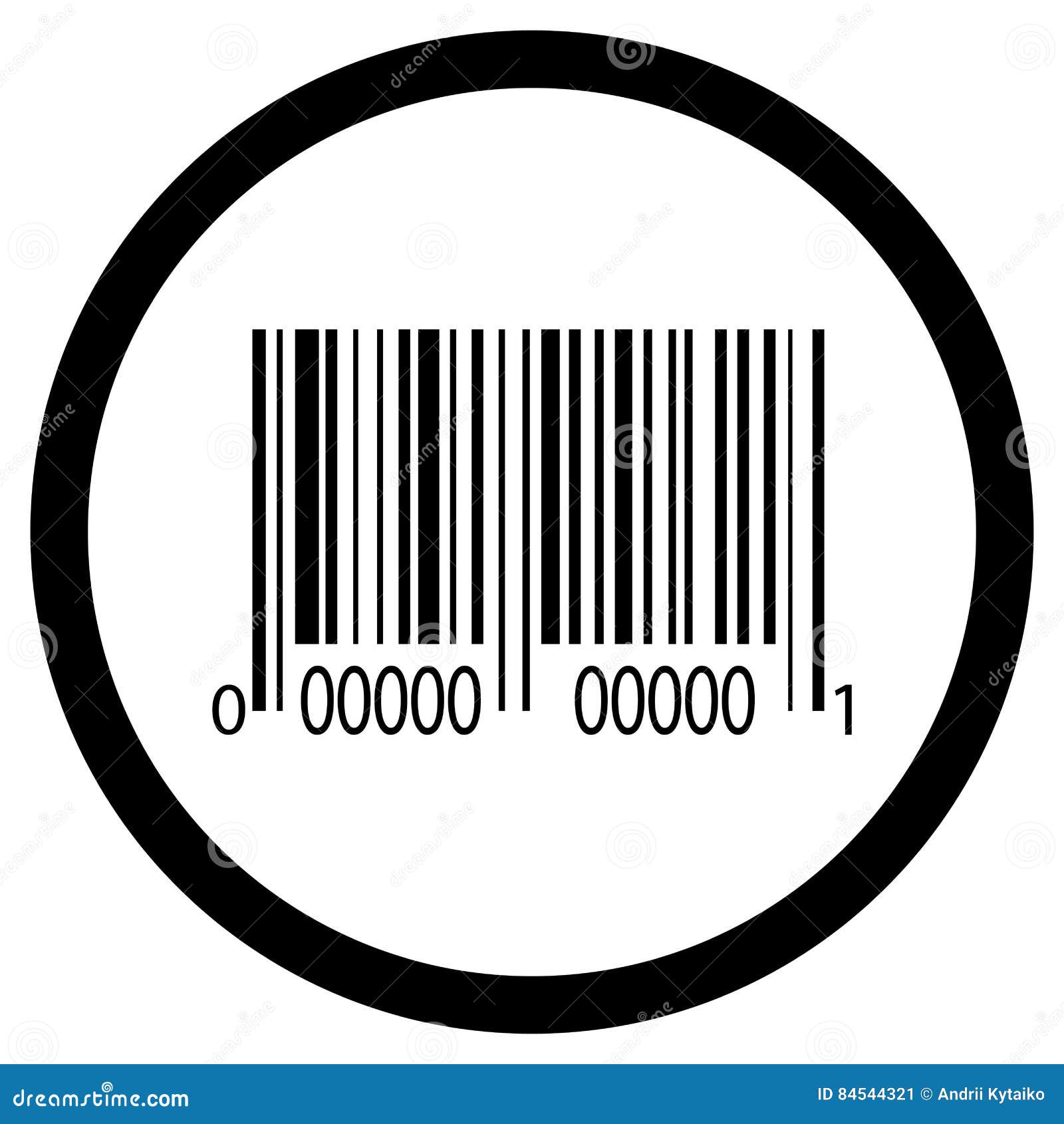 Bar code icon vector stock vector. Illustration of design - 84544321