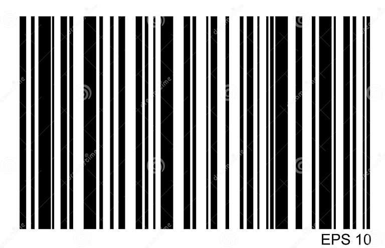 Bar Code Icon Vector with Numbers and Pattern of Parallel Lines. Stock ...