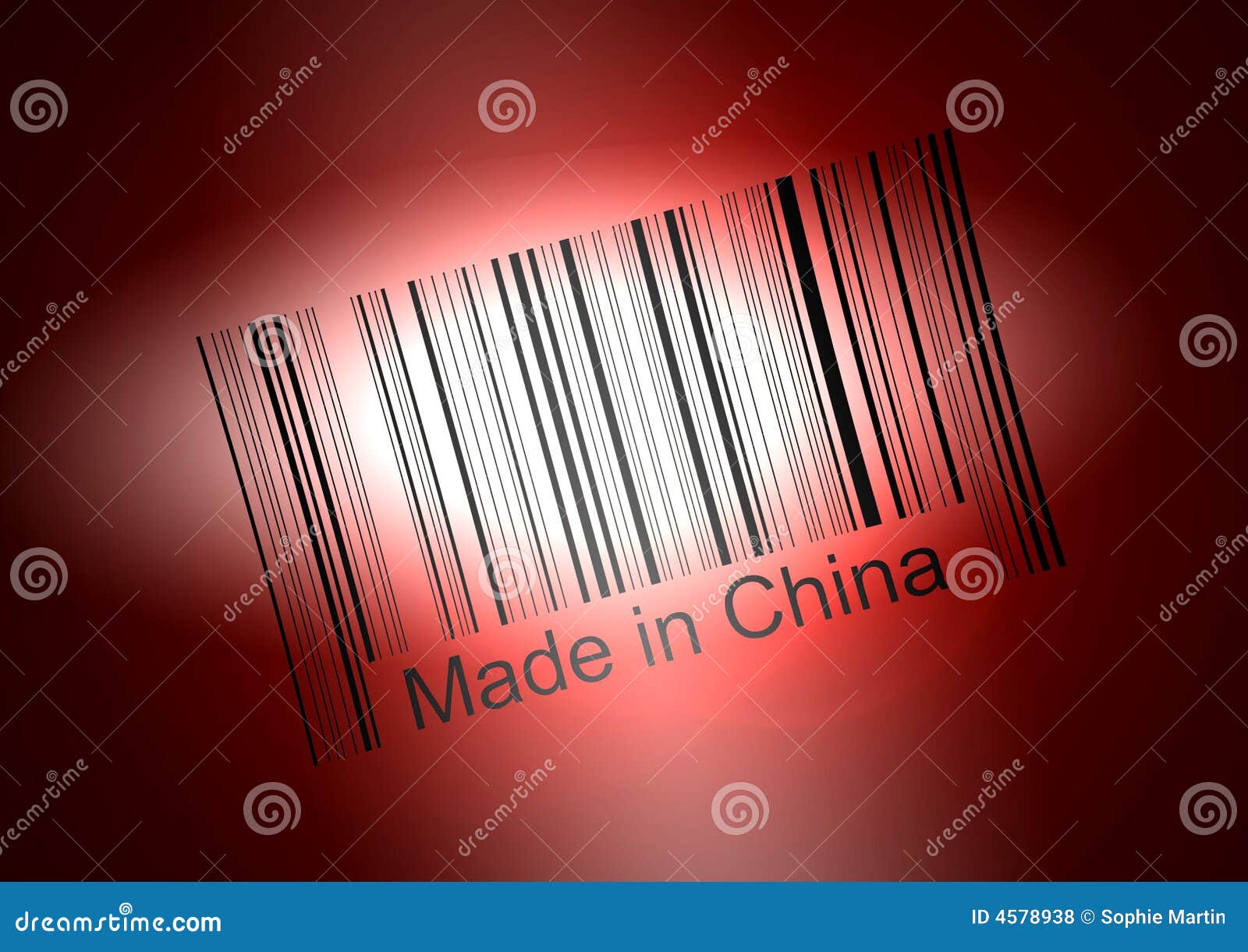 Bar code: Made in China stock illustration. Illustration of product ...