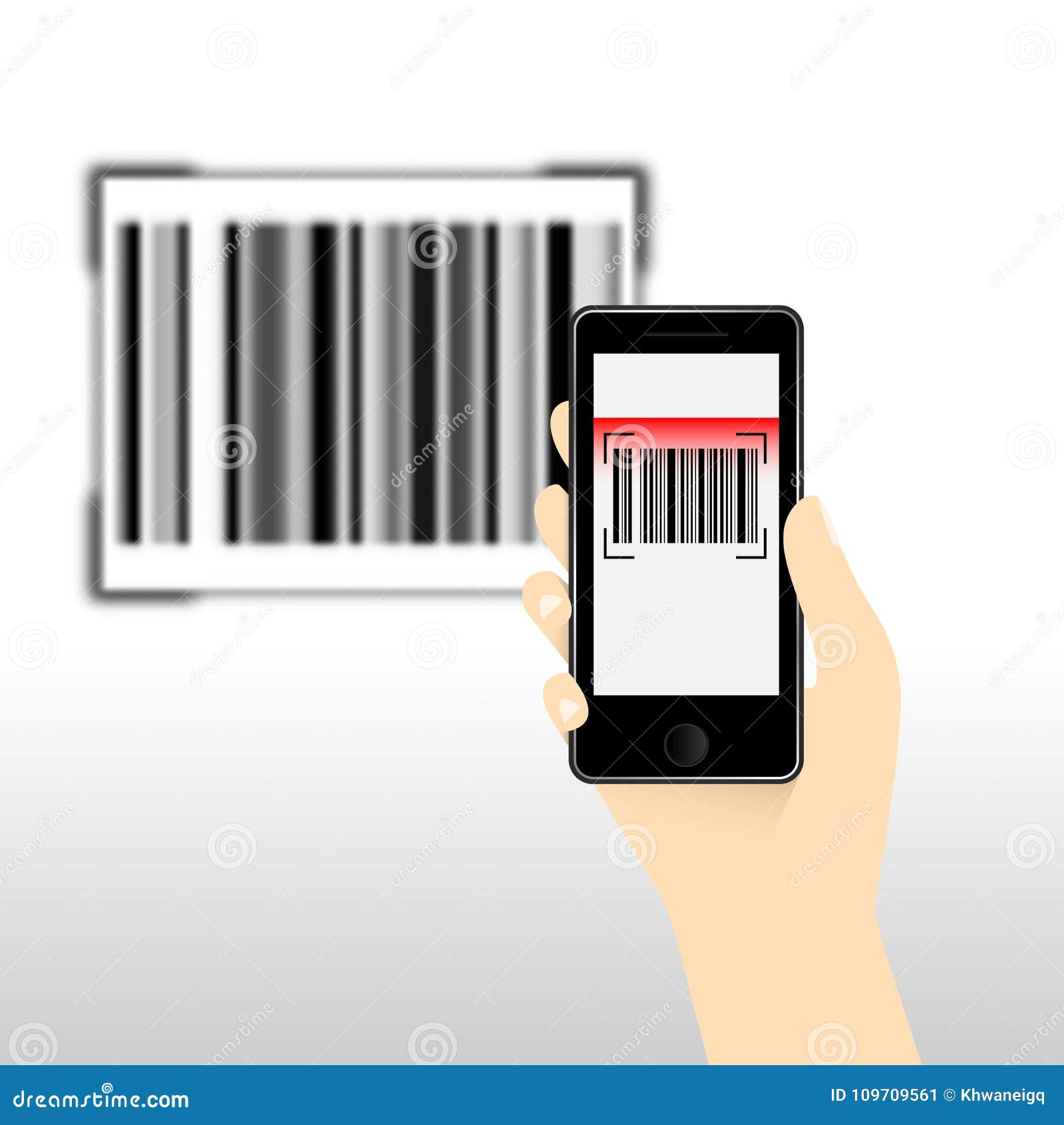 Bar Code for Mobile Payment, Digital Code Easy Pay, Vector ...