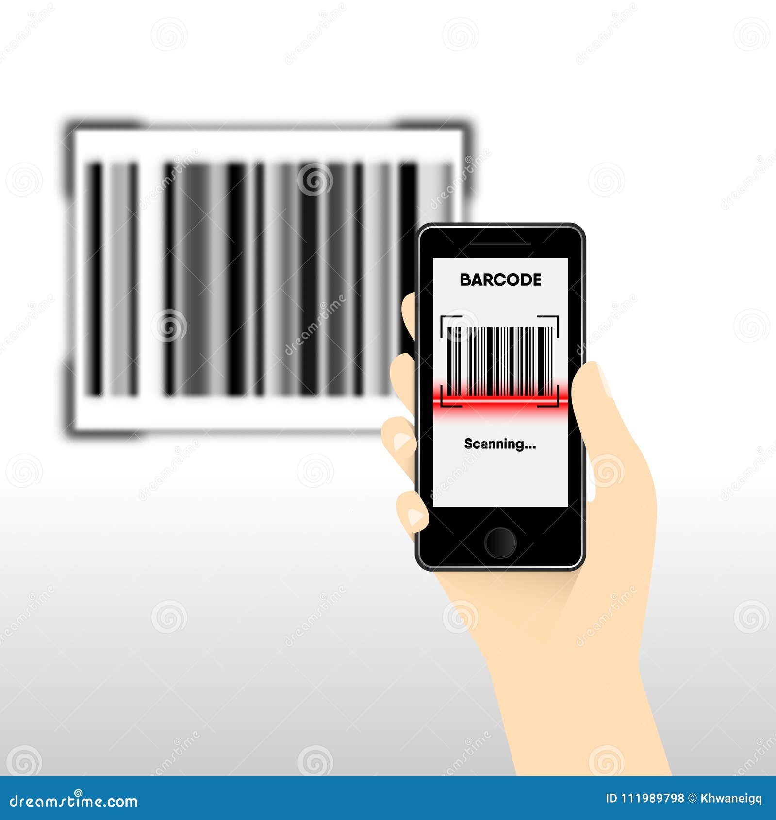 Bar Code for Mobile Payment, Digital Code Easy Pay, Vector ...