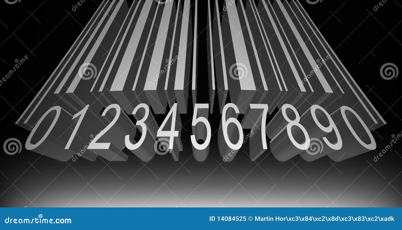 Bar code numbers and lines stock illustration. Illustration of bars ...