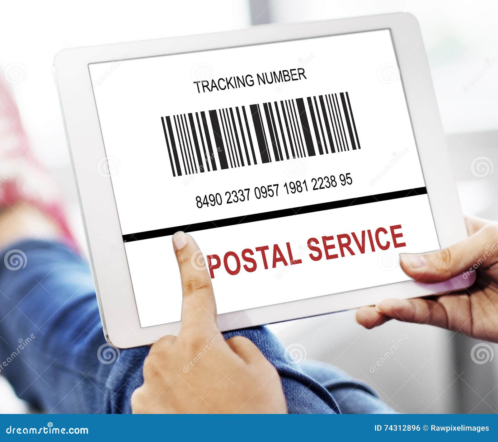 Bar Code Order Tracking Number Concept Stock Photo - Image of page ...