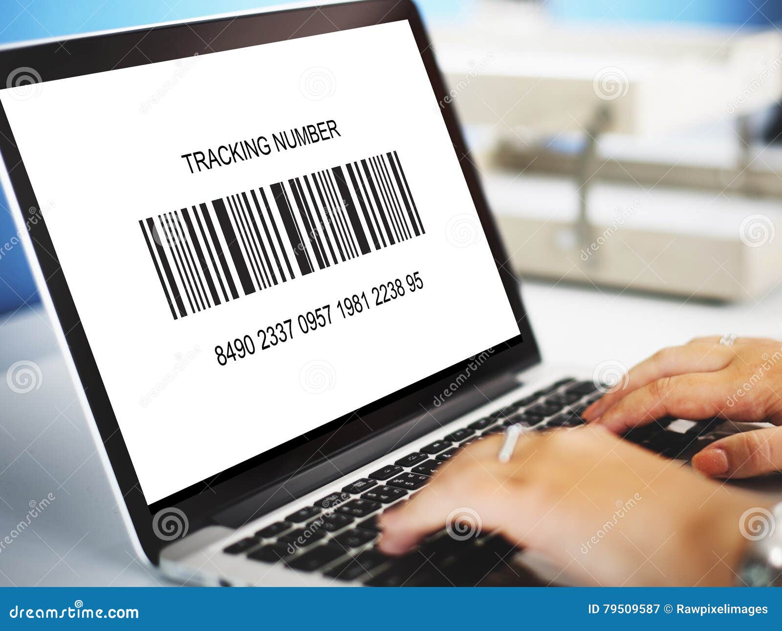 Bar Code Order Tracking Number Concept Stock Image - Image of industry ...