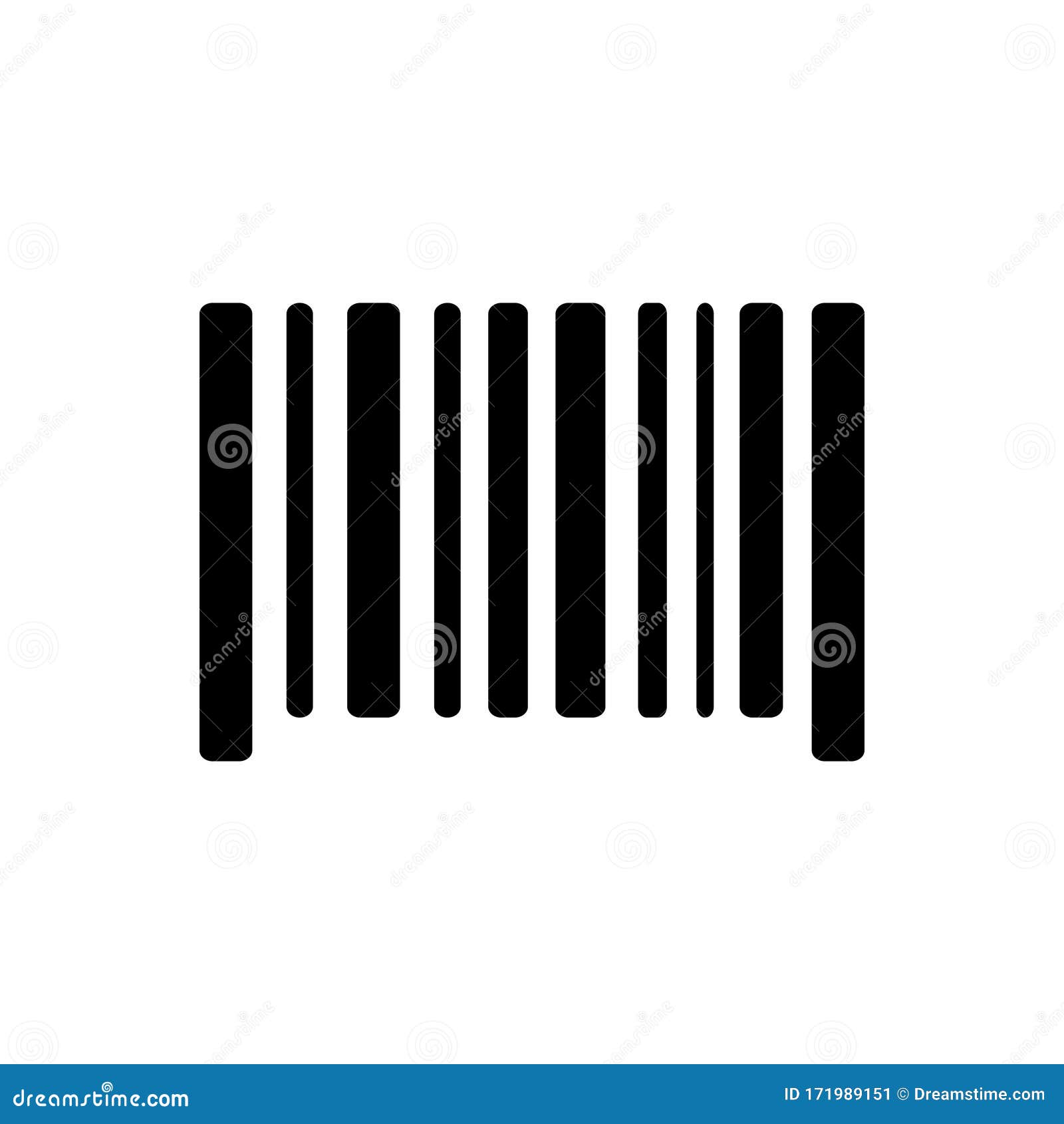 Bar Code Outline Icon. Symbol, Logo Illustration for Mobile Concept and ...