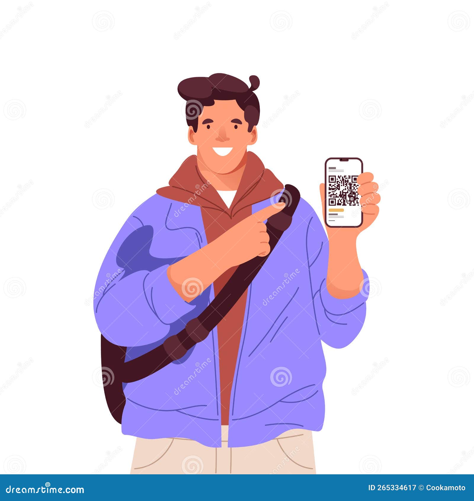 Bar Code or Qr Code Electronic System. Vector Illustration or Image ...