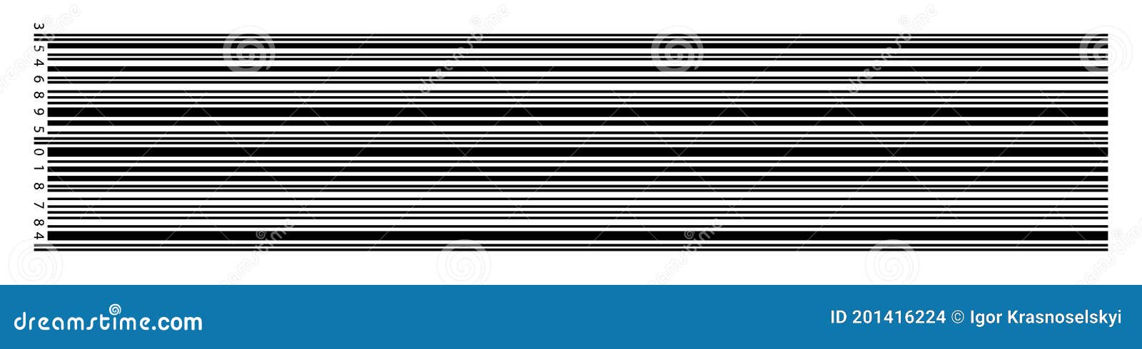Bar Code. Realistic Bar Code Vector Icons. Barcode, Isolated Stock ...