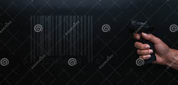 Bar Code. Retail Label Barcode Scan. Reader Laser Scanner for Warehouse ...