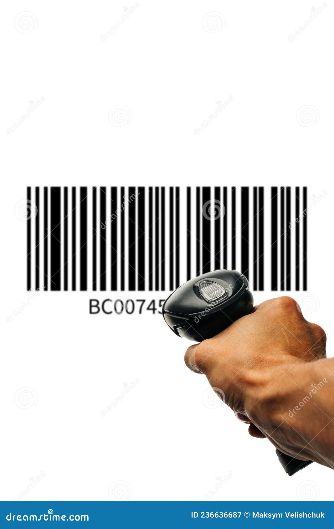 Bar Code. Retail Label Barcode Scan. Reader Laser Scanner For Warehouse ...