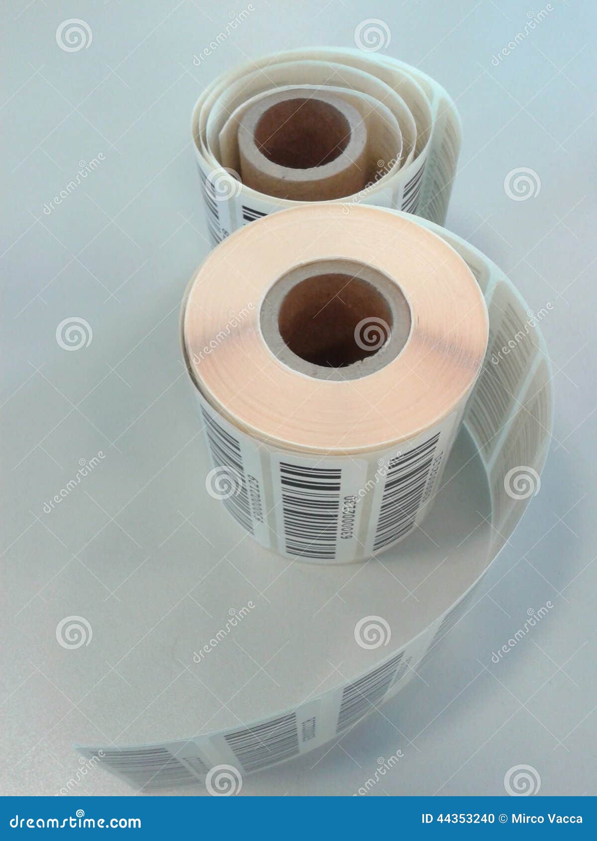 Bar code roll stock photo. Image of printed, code, stickers - 44353240