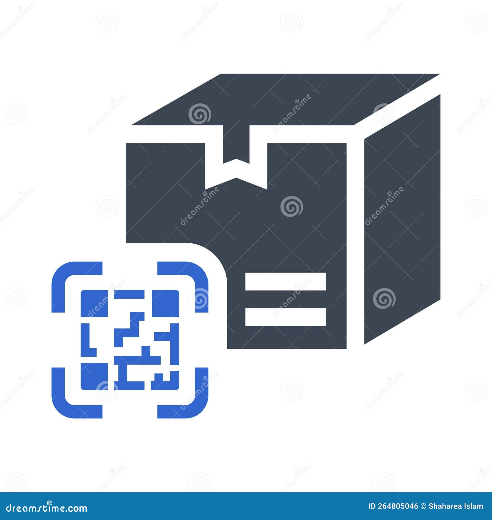 Bar code scan icon stock vector. Illustration of package - 264805046