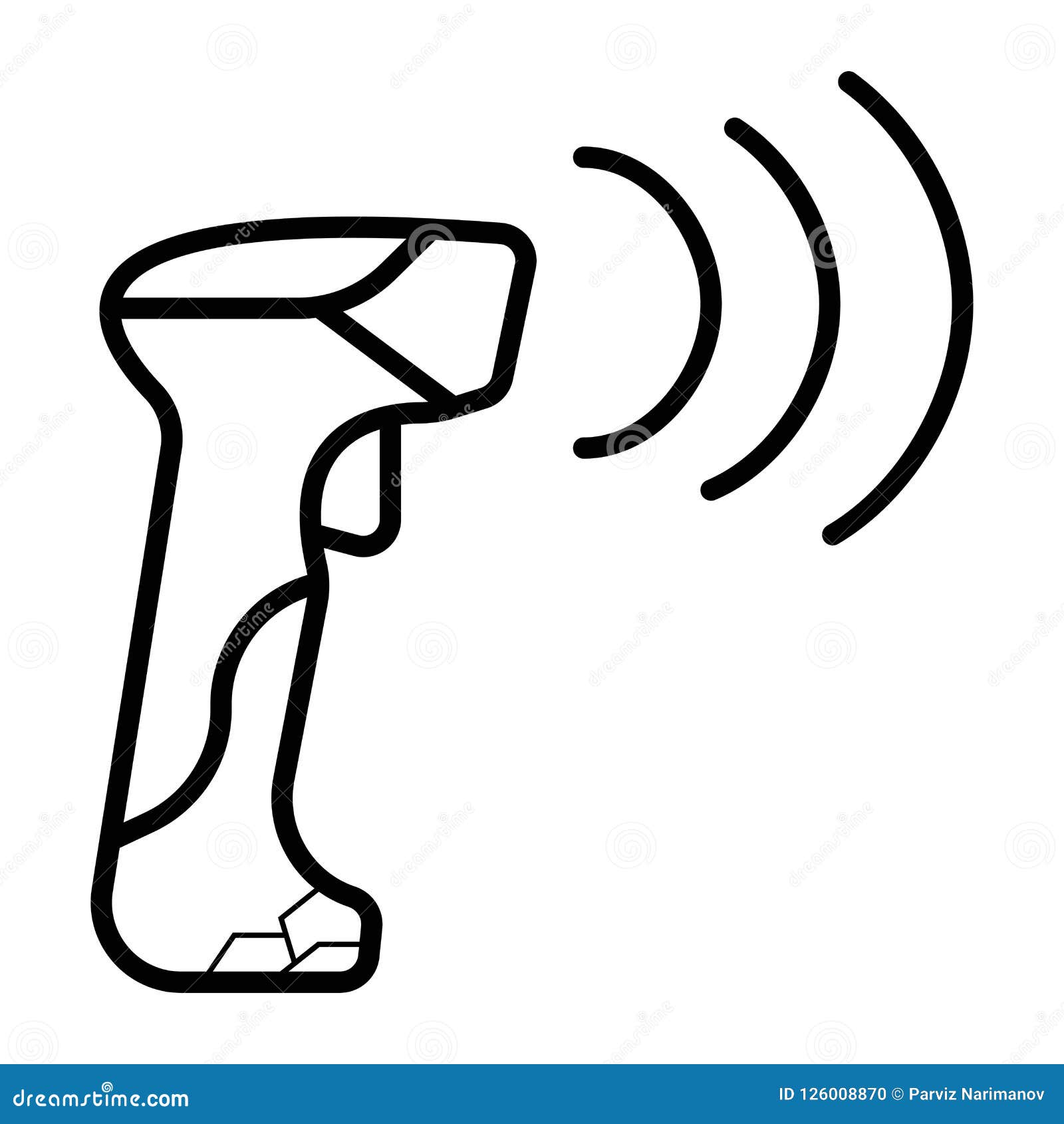 Handheld Barcode Scanner Icon
