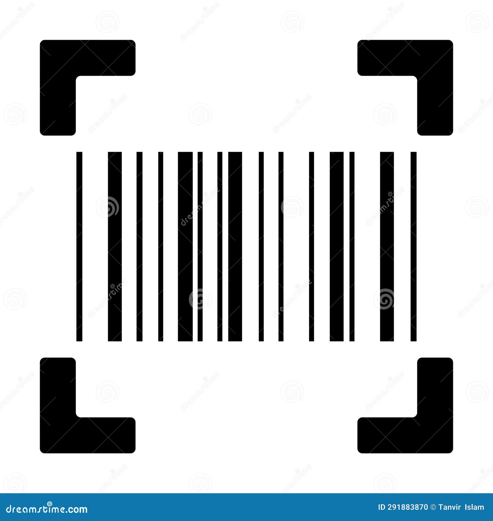 Bar Code Scanner Icon stock vector. Illustration of icon - 291883870
