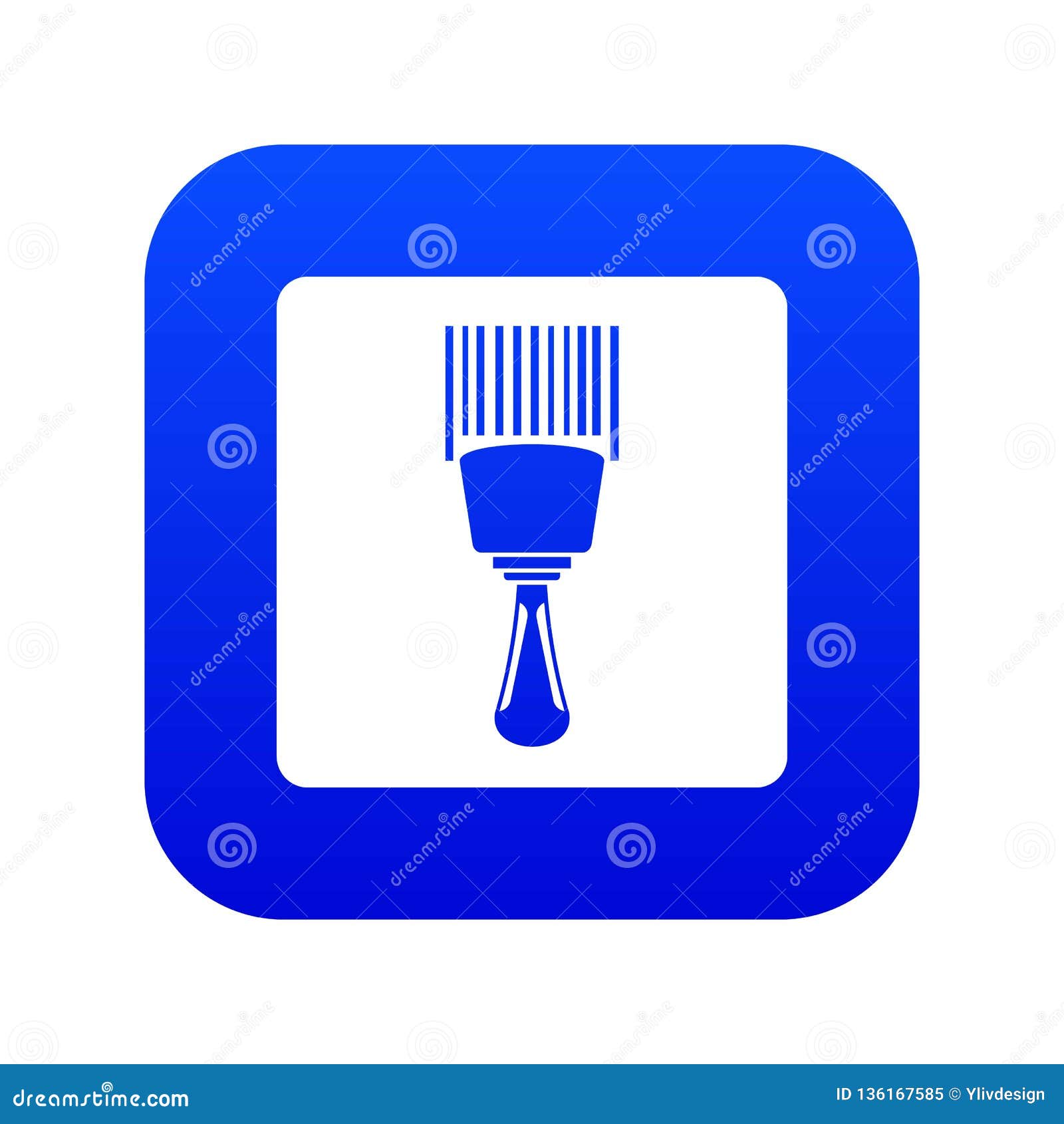 Bar Code Scanner Icon Digital Blue Stock Vector - Illustration of ...