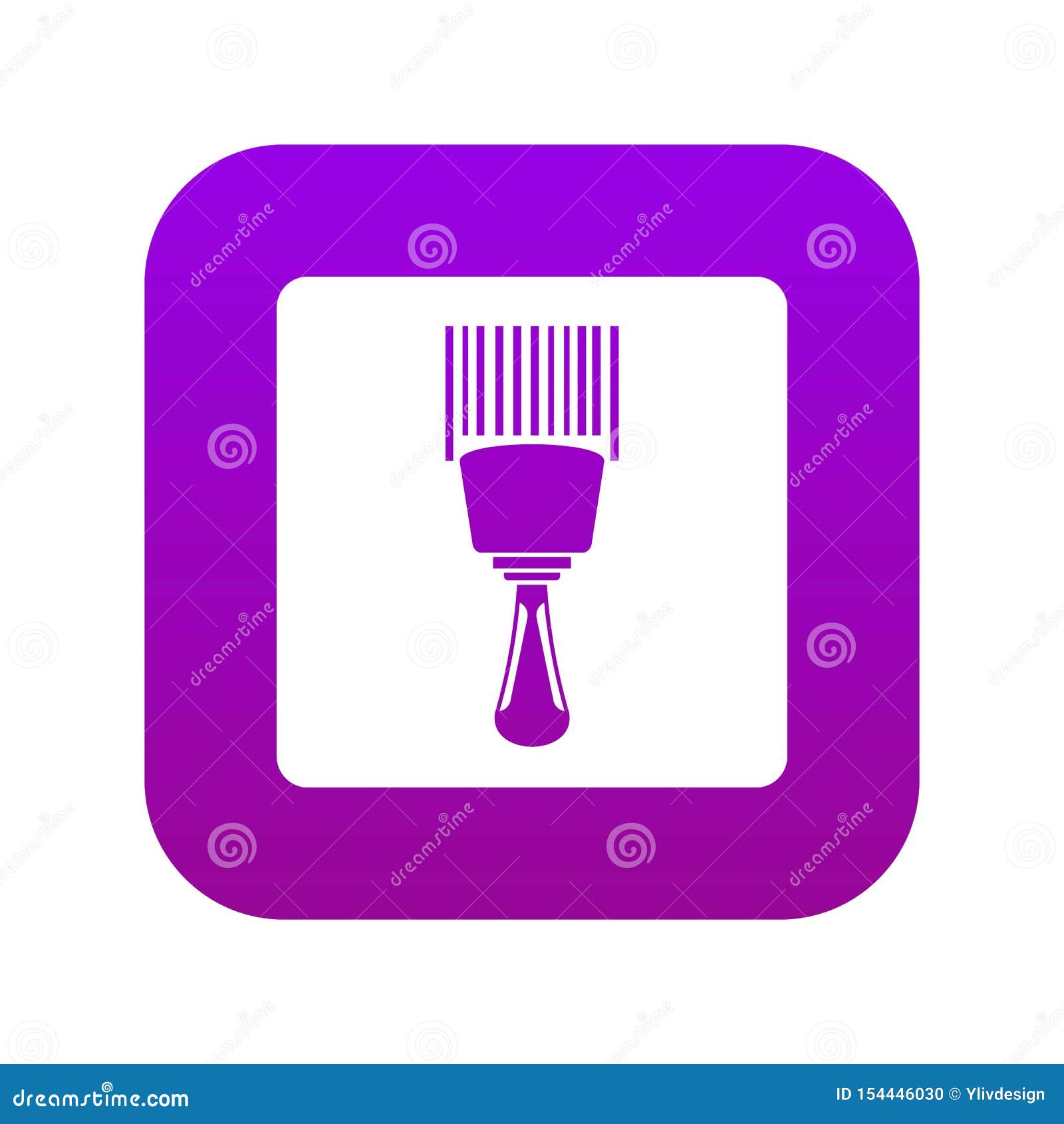 Bar Code Scanner Icon Digital Purple Stock Vector - Illustration of ...