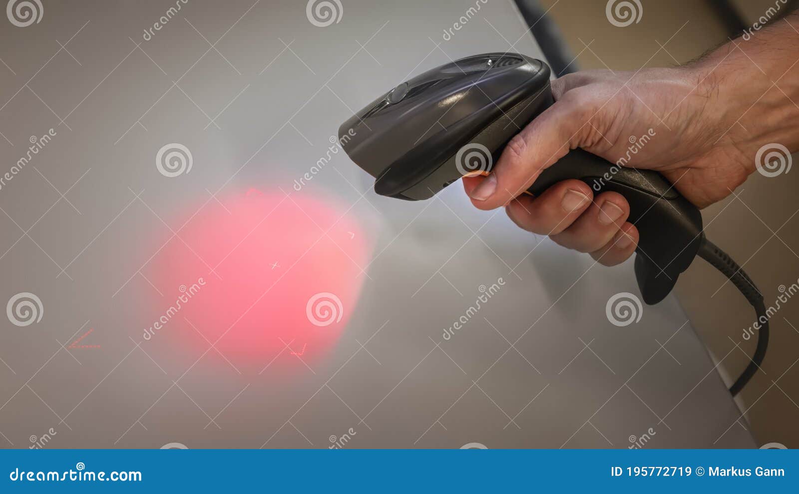 Bar Code Scanner Set. Retail Label Barcode Scan. Reader Laser Scanner ...