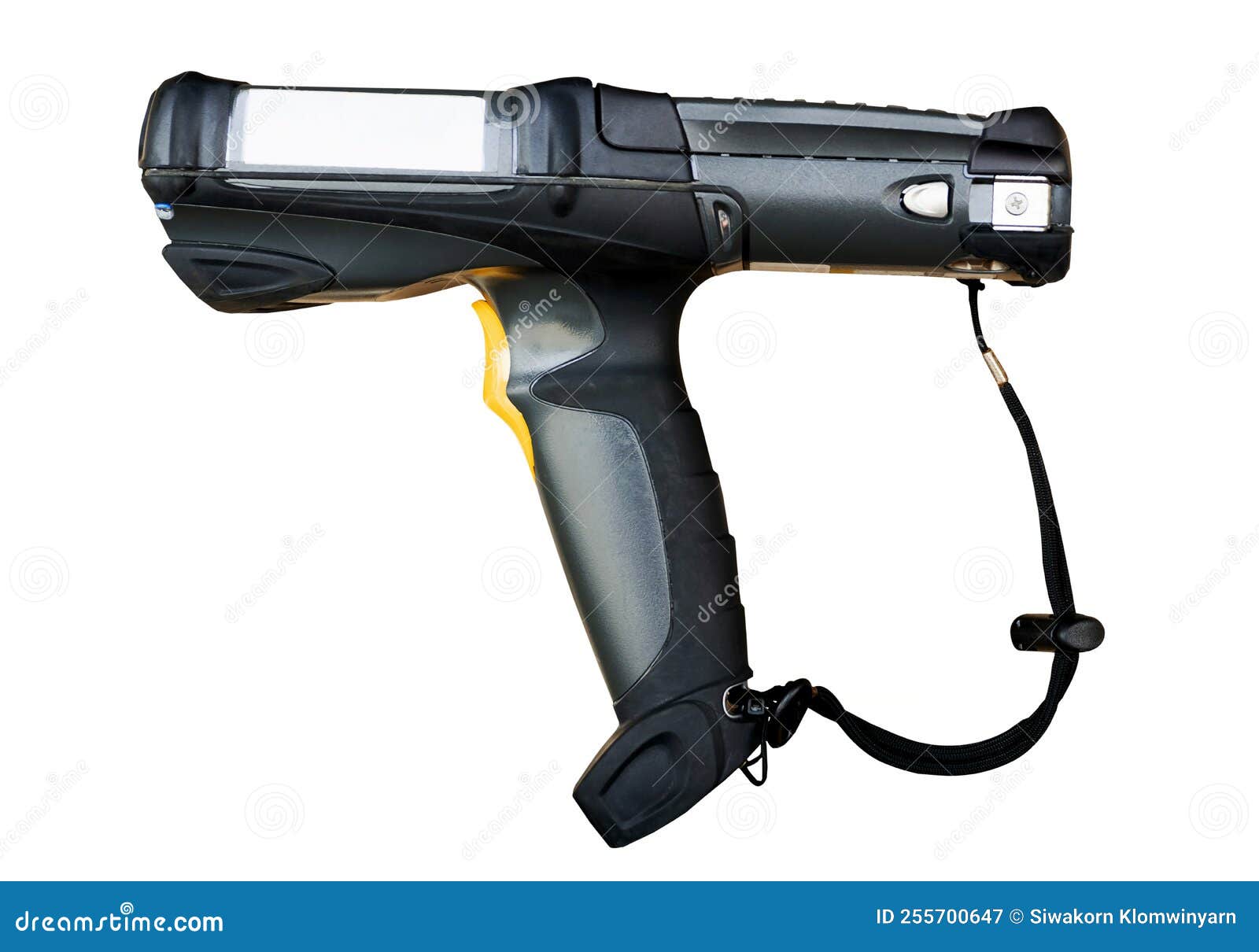 Bar Code Scanner Isolated on White Background. Computer Mobile Work ...