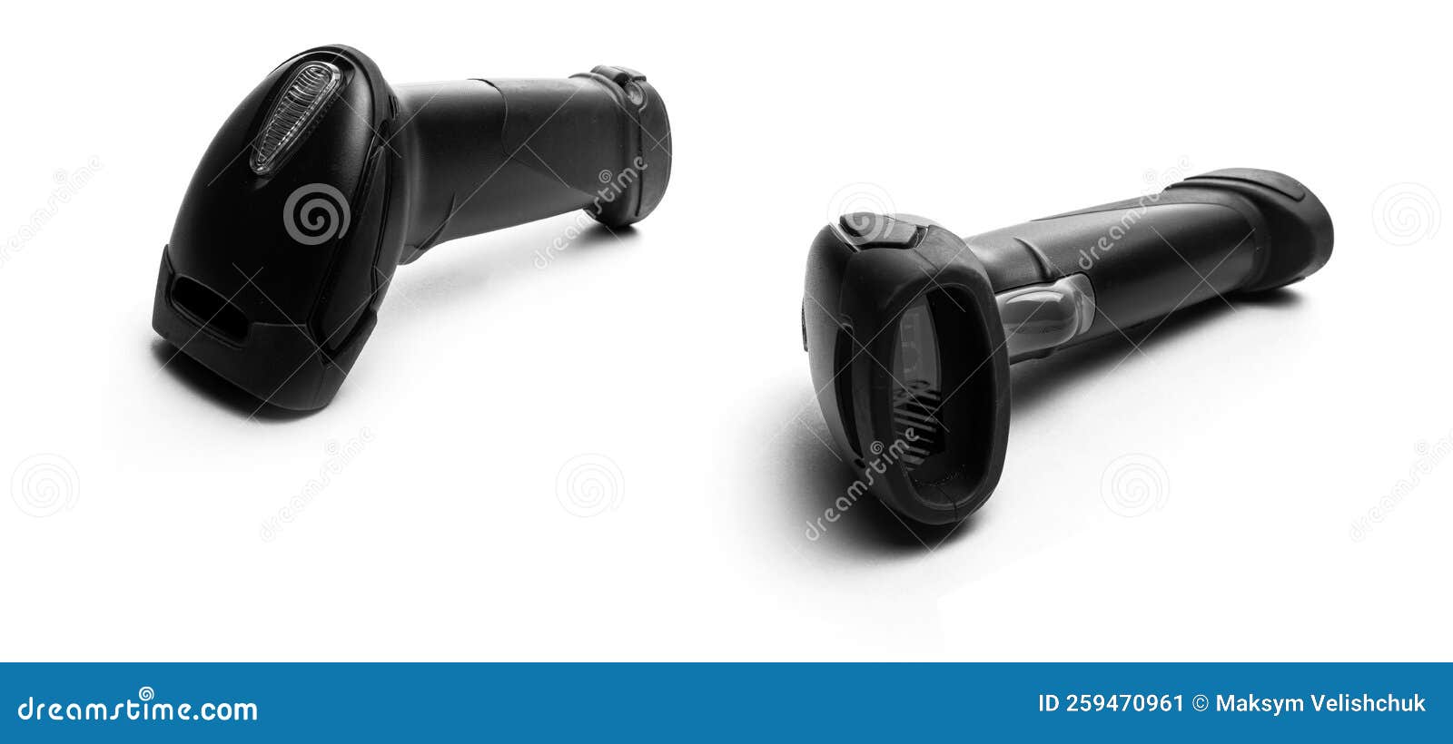 Bar Code Scanner Set. Reader Laser Scanner for Warehouse Stock Image ...