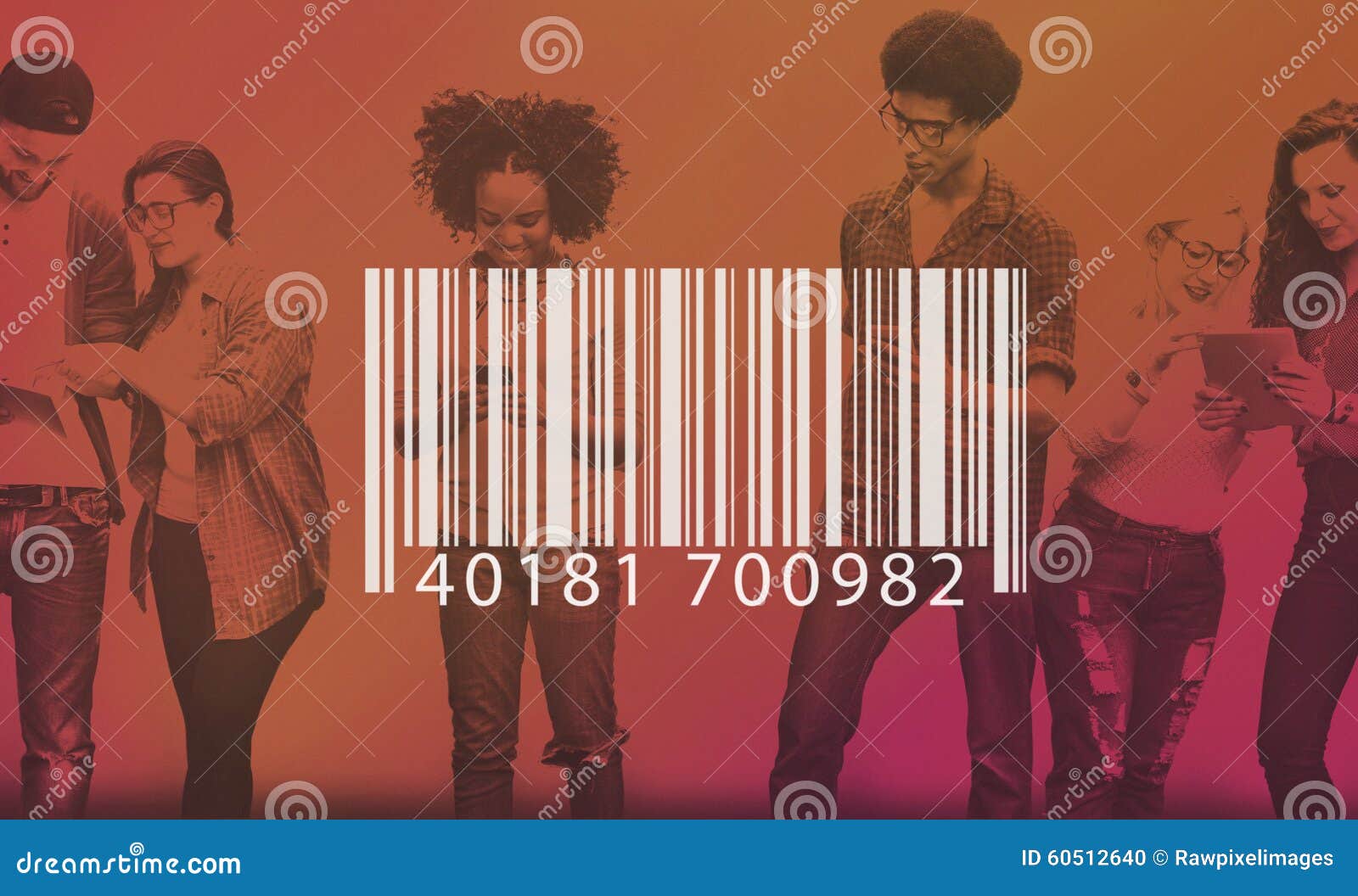 Bar Code Scanning Inventory Logistics Production Concept Stock Photo ...