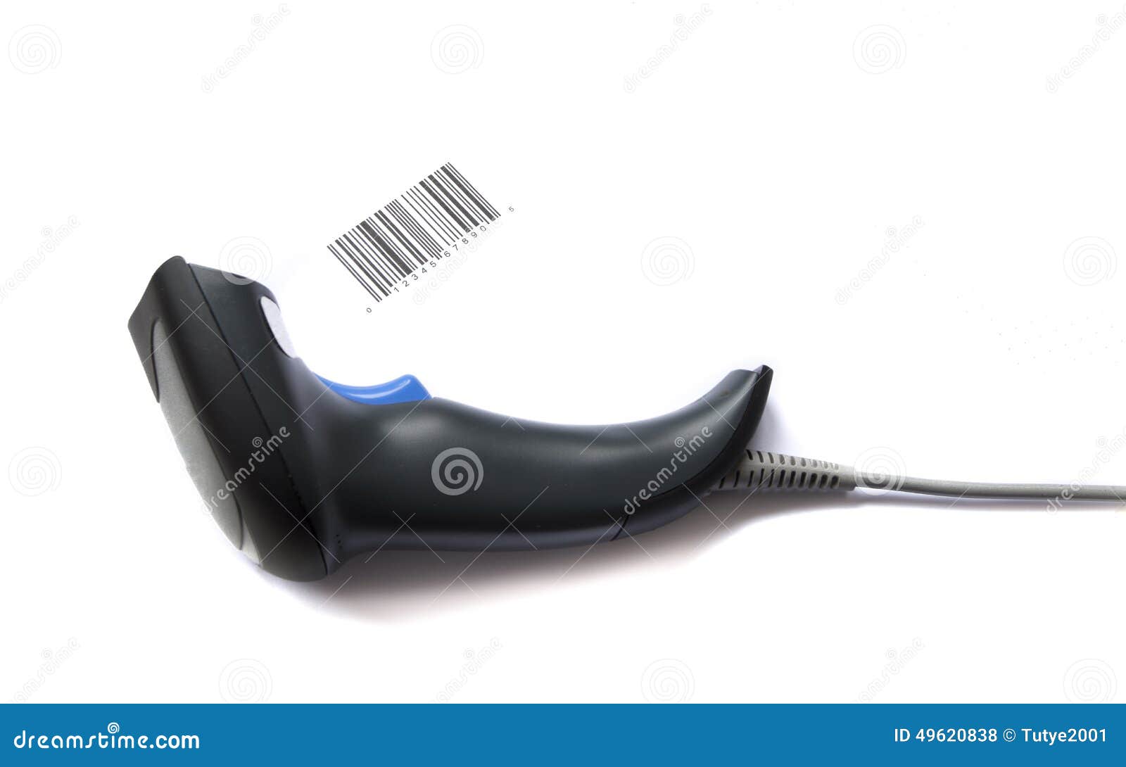 Bar Code Scanning Isolated on White Background Stock Photo - Image of ...