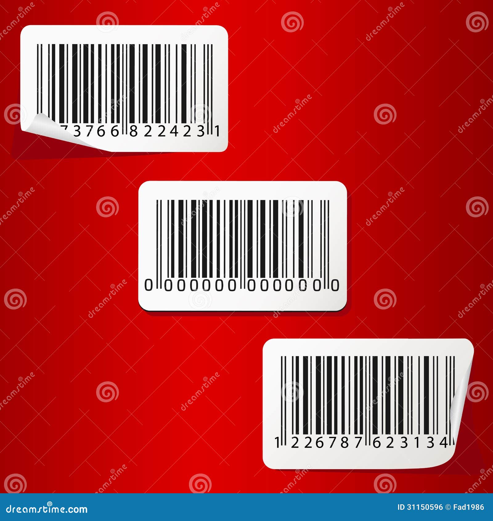 Bar-code set. stock vector. Illustration of price, read - 31150596