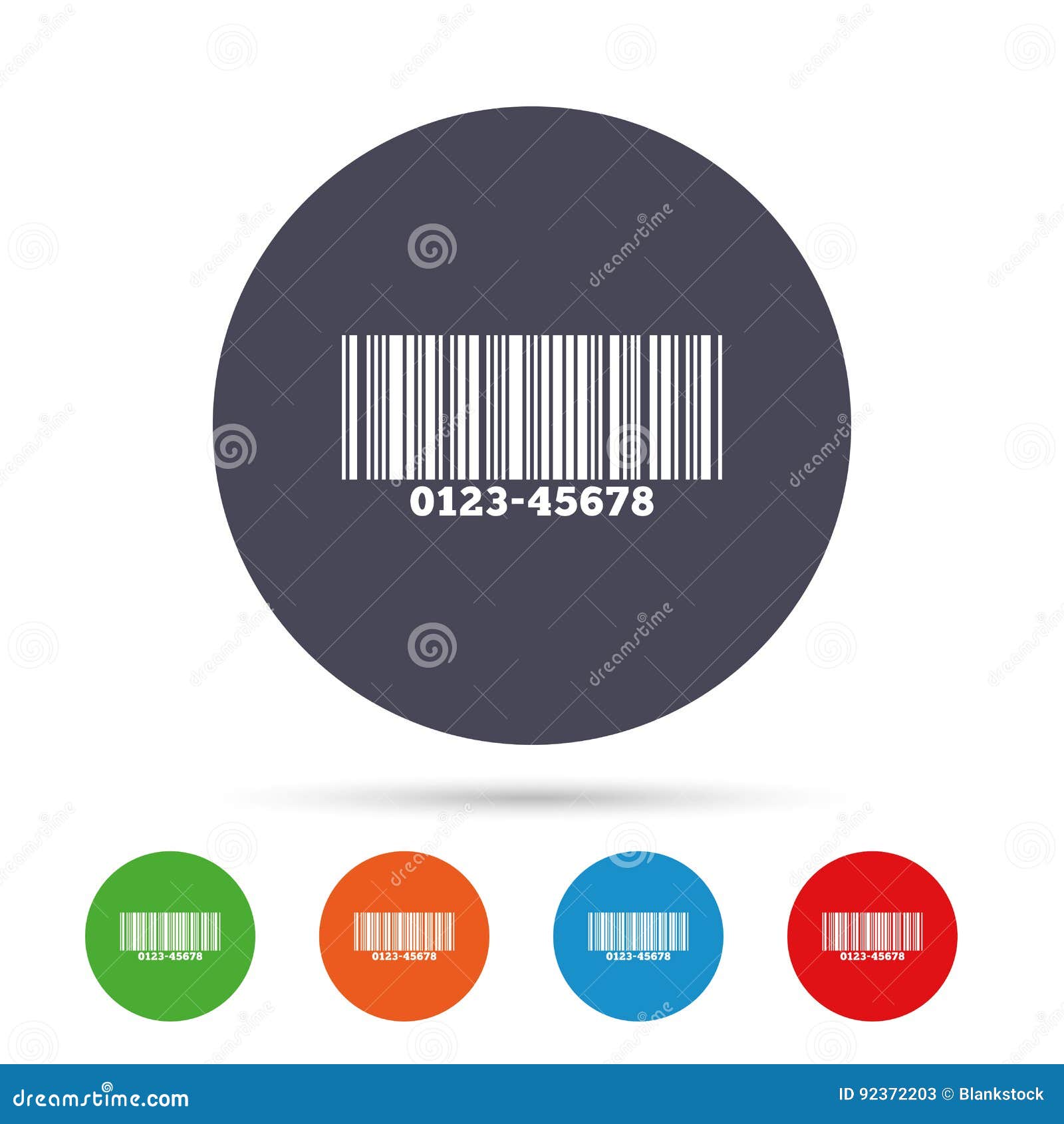 Bar Code Sign Icon. Scan Code Symbol Stock Vector - Illustration of ...