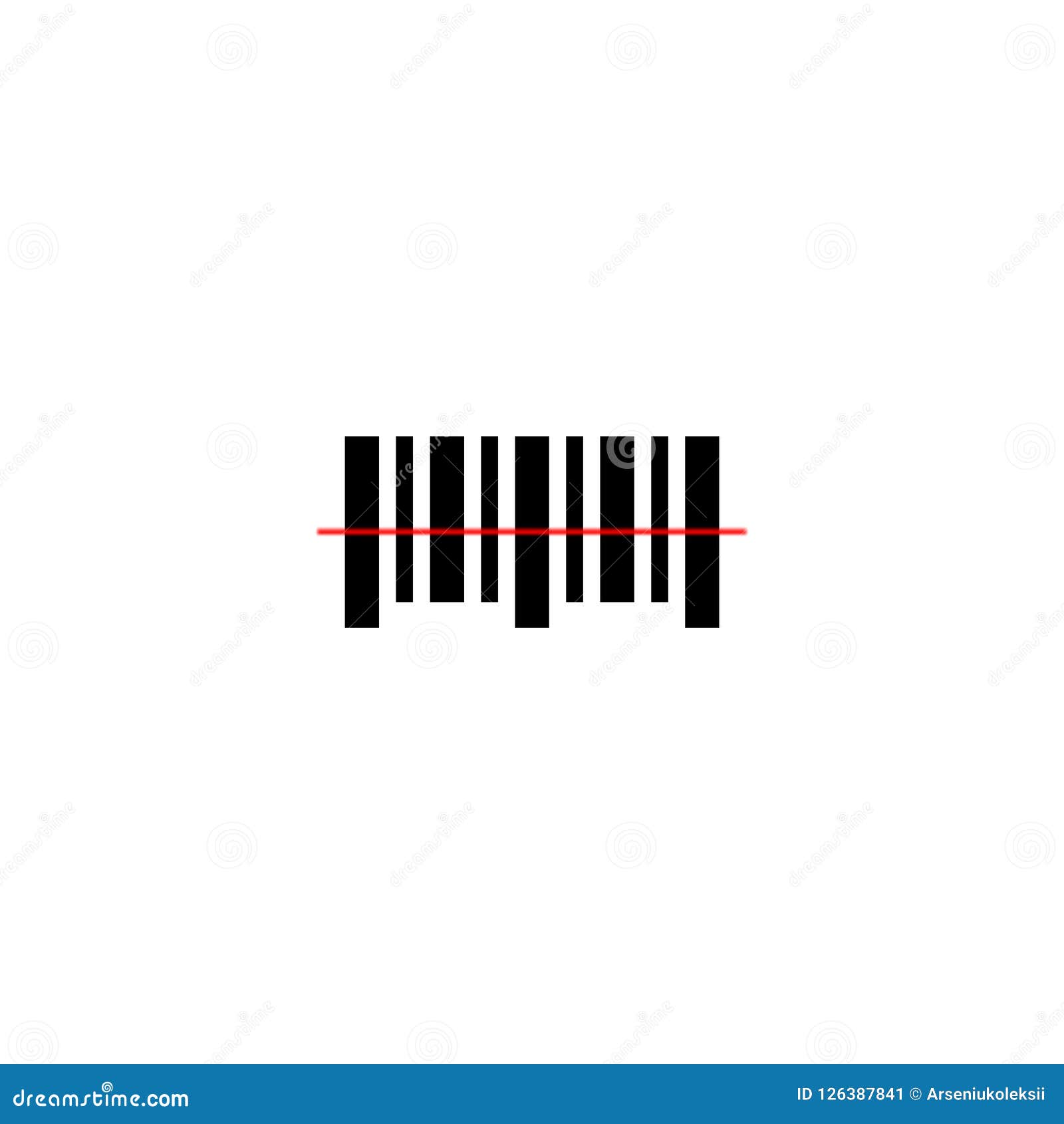 Bar Code Symbol. Barcode Icon. Stripped Label Icon. Stock Vector ...