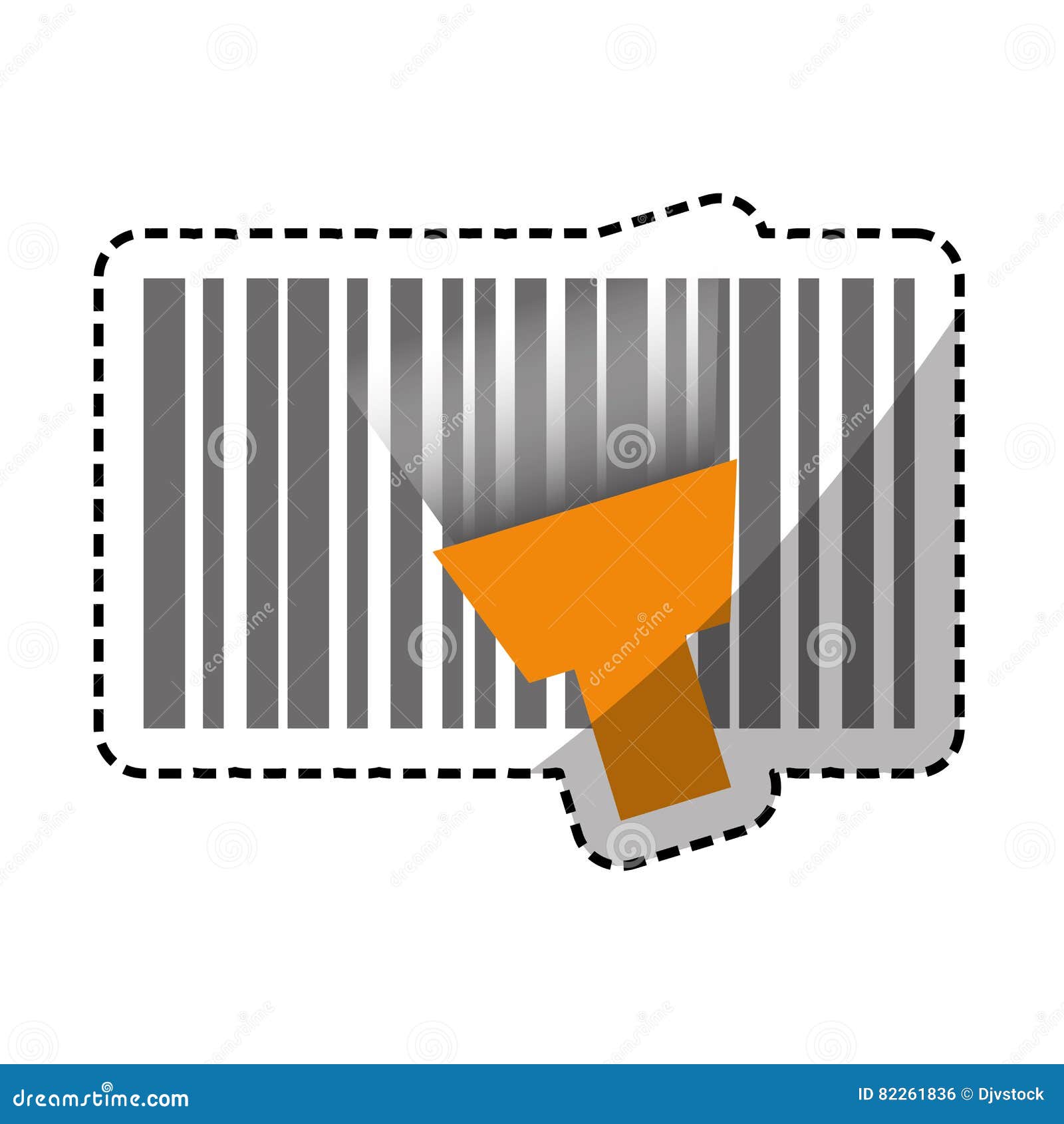 Bar code symbol stock vector. Illustration of scanner - 82261836