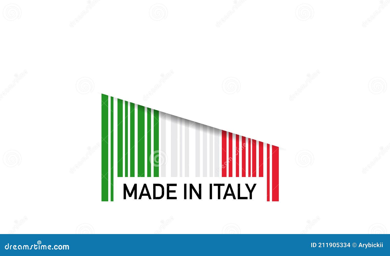 Bar Code Symbols Made in Italy. Vector Stock Vector - Illustration of ...