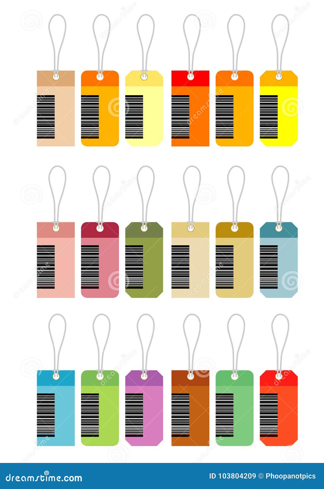 Bar code tag stock vector. Illustration of paper, design - 103804209
