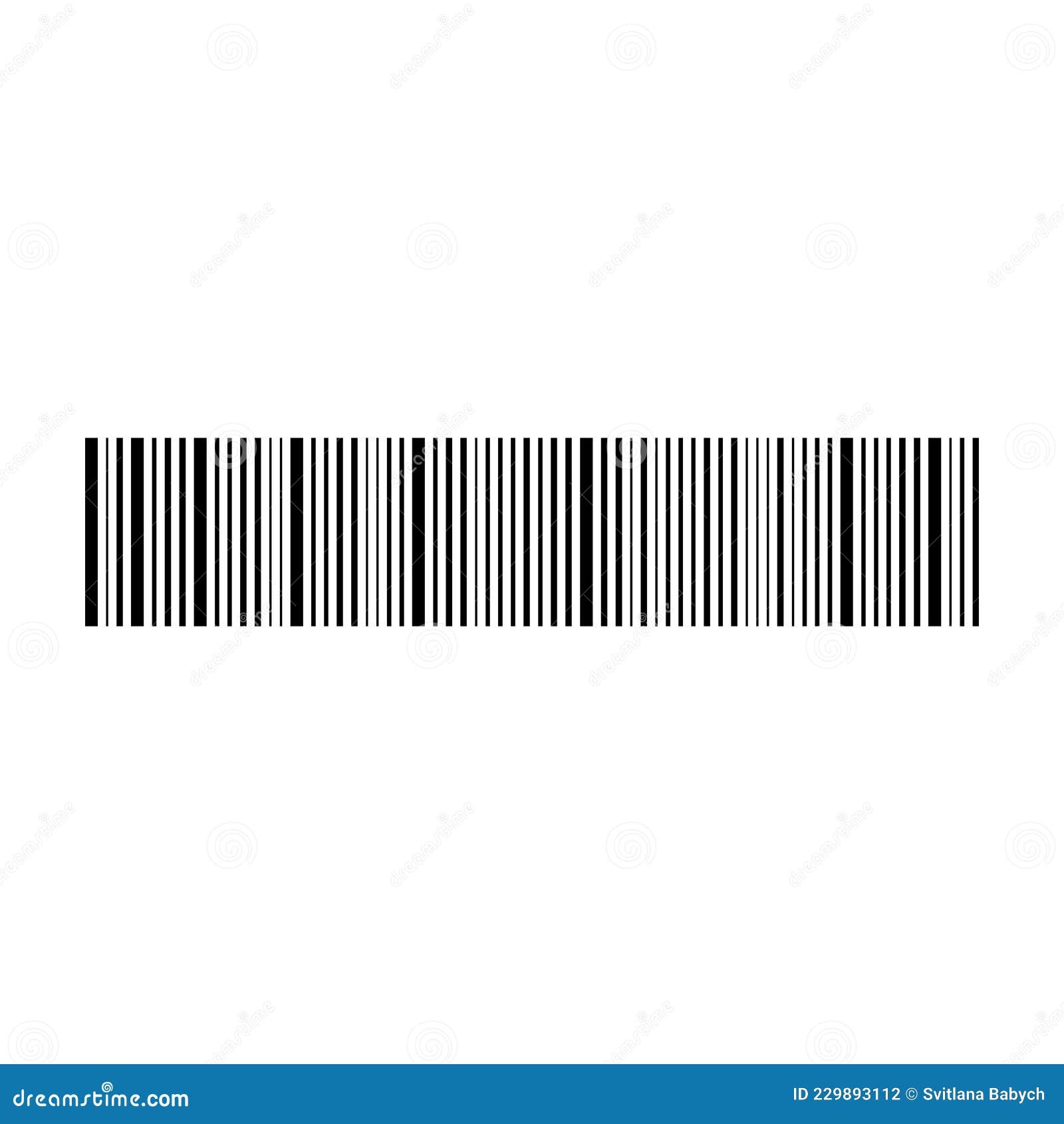White Barcode Vector