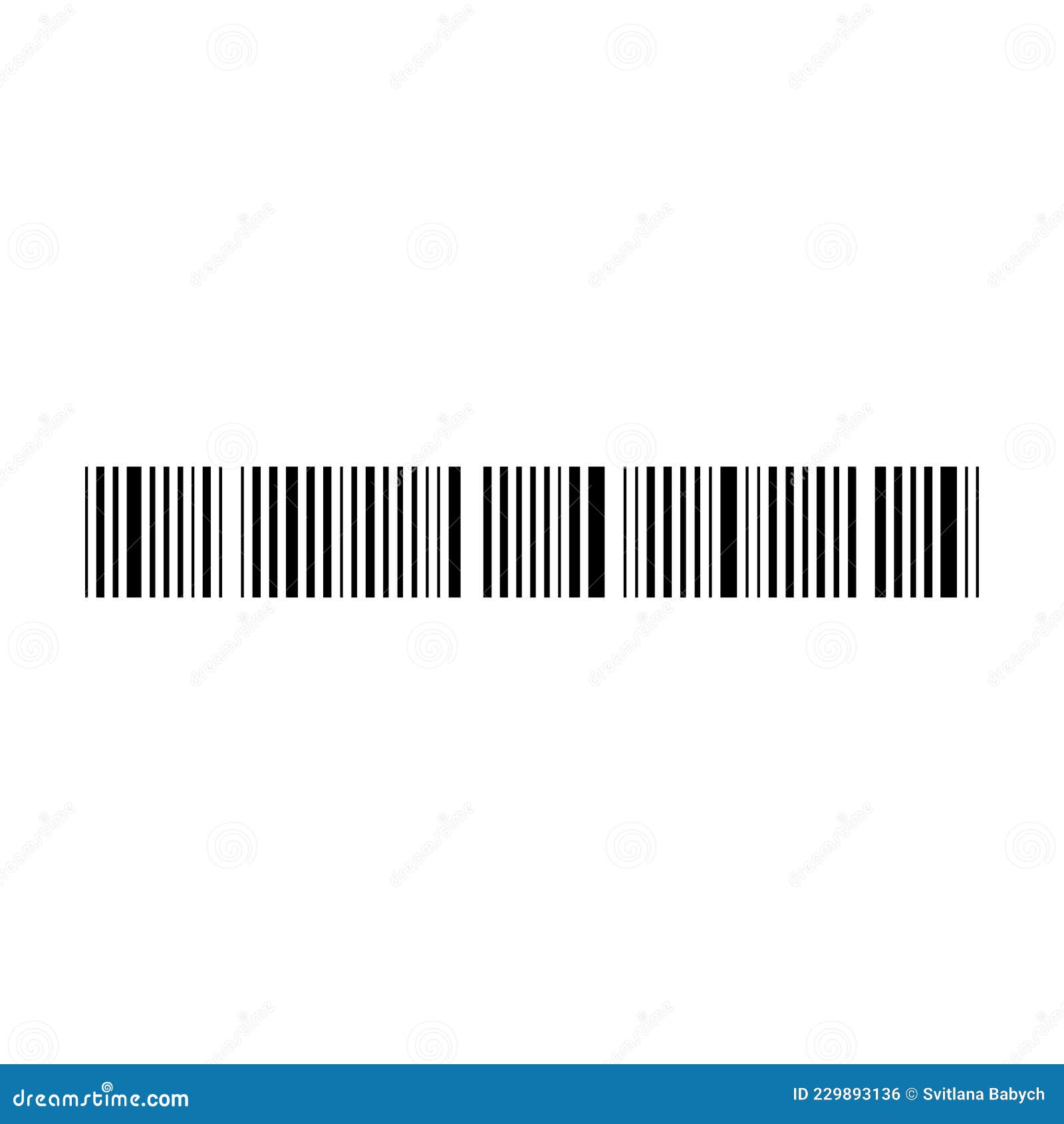 Bar Code Vector Cartoon Icon. Vector Illustration Barcode on White ...