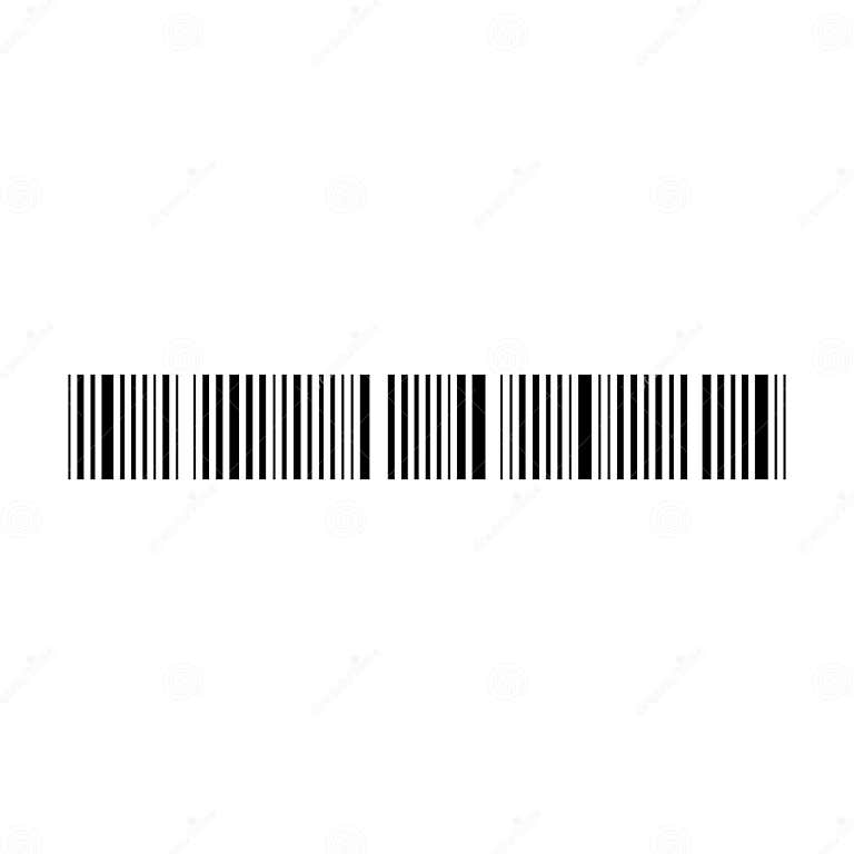 Bar Code Vector Cartoon Icon. Vector Illustration Barcode on White ...