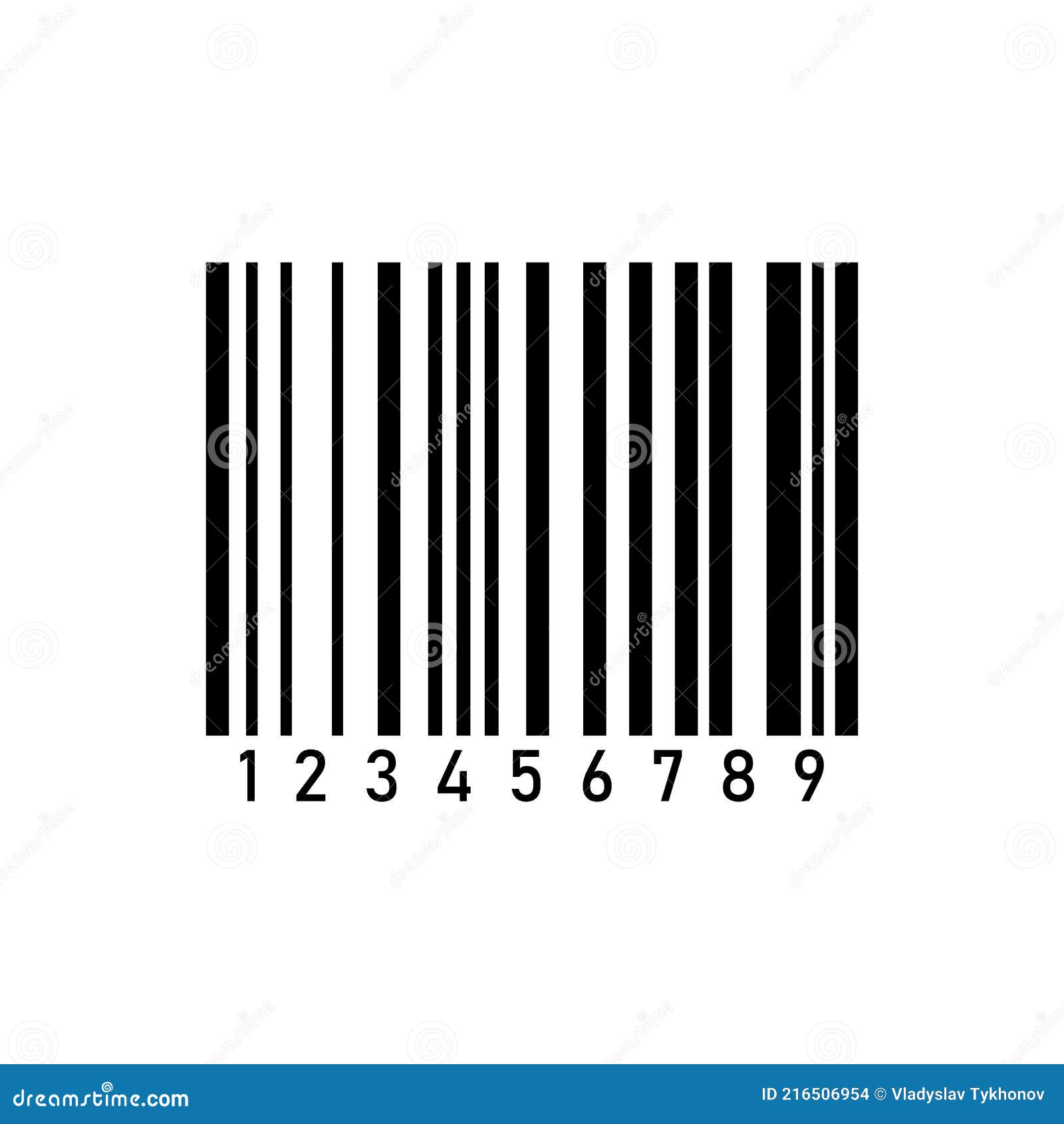 Bar Code Vector Symbol. Product Barcode Icon Isolated. Vector ...