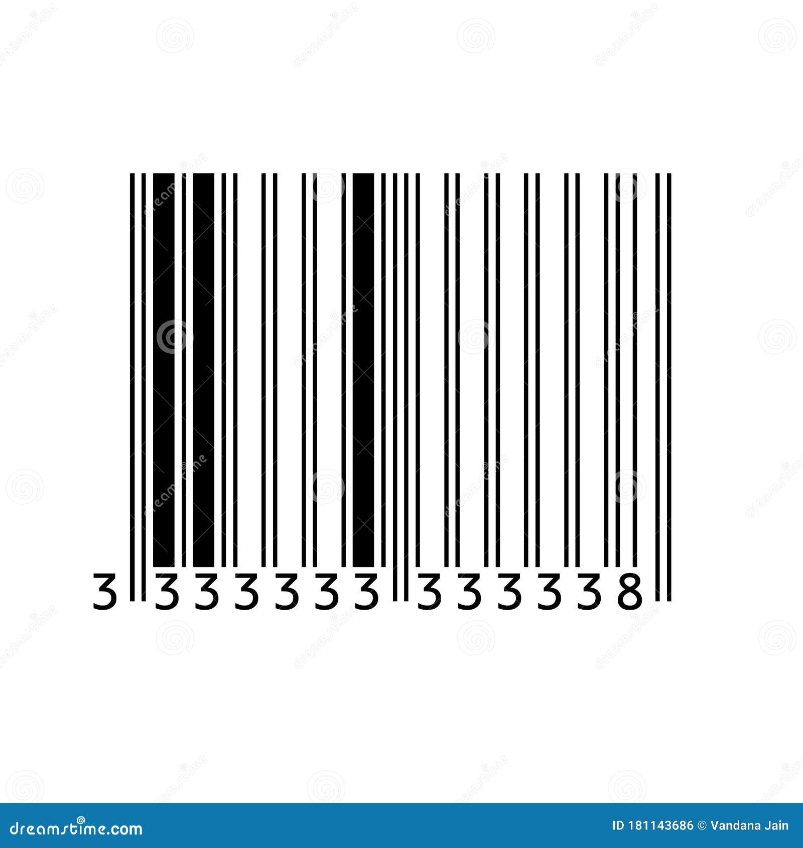 Bar Code. Barcodes Represented Data By Varying The Widths And Spacings ...