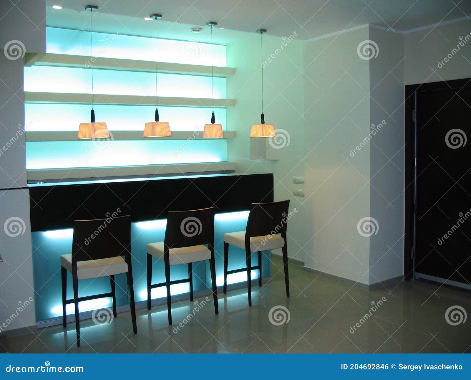 Bar Counter in a Handmade Restaurant. Stock Photo - Image of interior ...