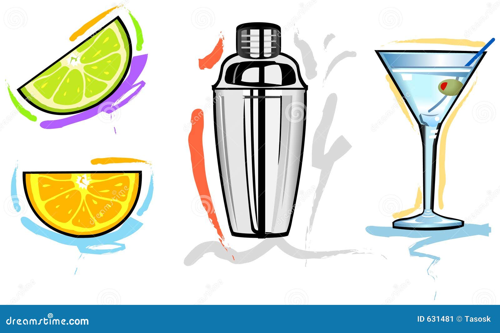 Bar Equipment stock vector. Illustration of drink, stuff - 631481