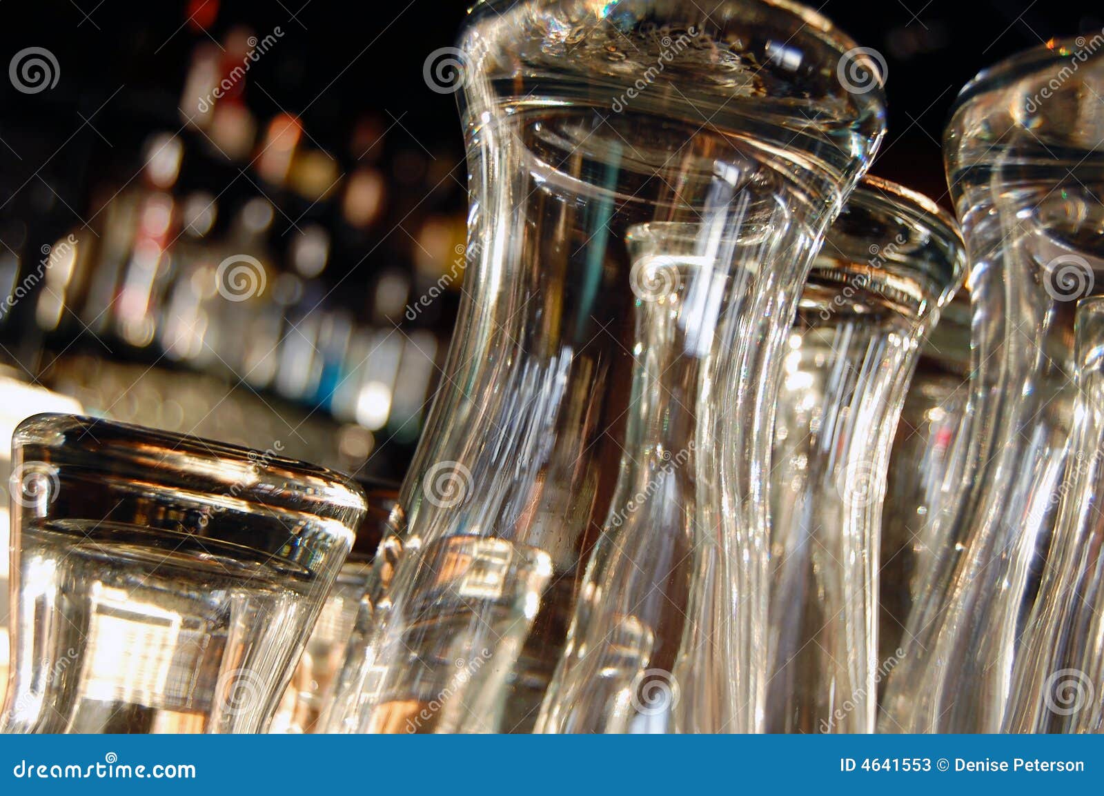 Bar Glasses stock image. Image of drinks, glasses, mirror - 4641553