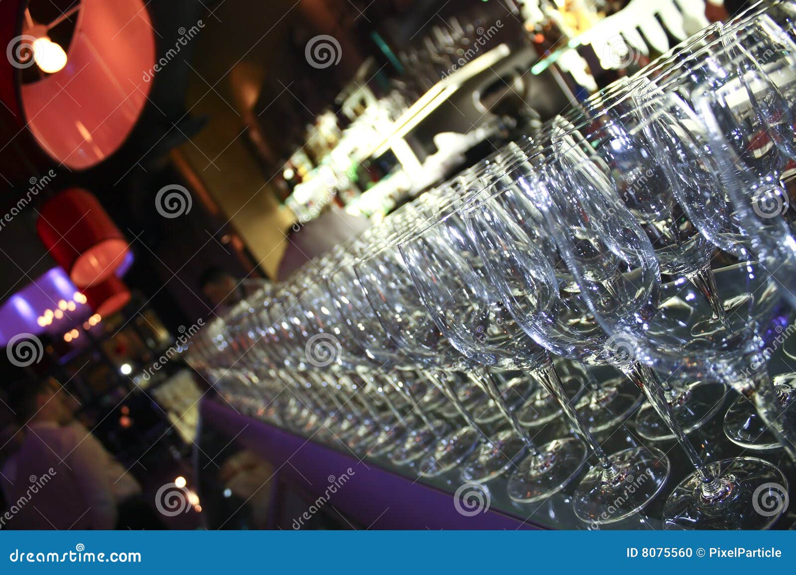 Bar and glasses stock photo. Image of opening, wine, anniversary - 8075560