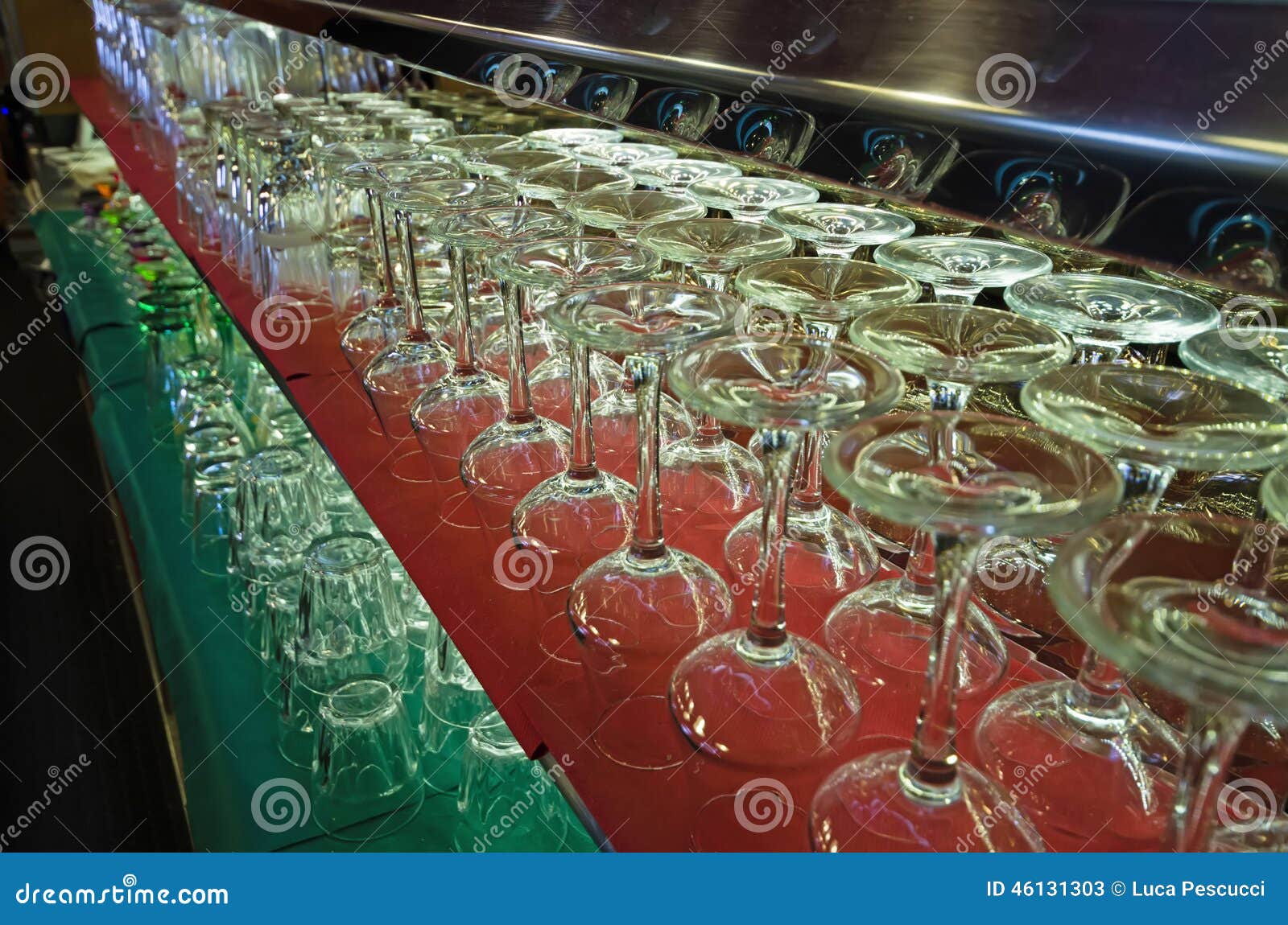 Bar glasses stock image. Image of beverage, dinner, clean - 46131303