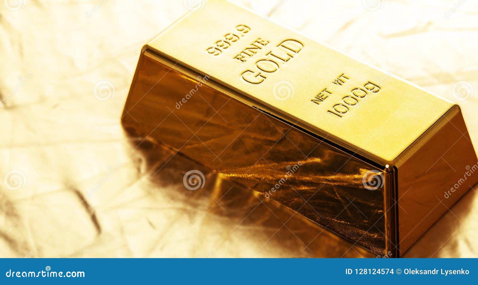 Bar of gold close-up stock photo. Image of pure, luxury - 128124574